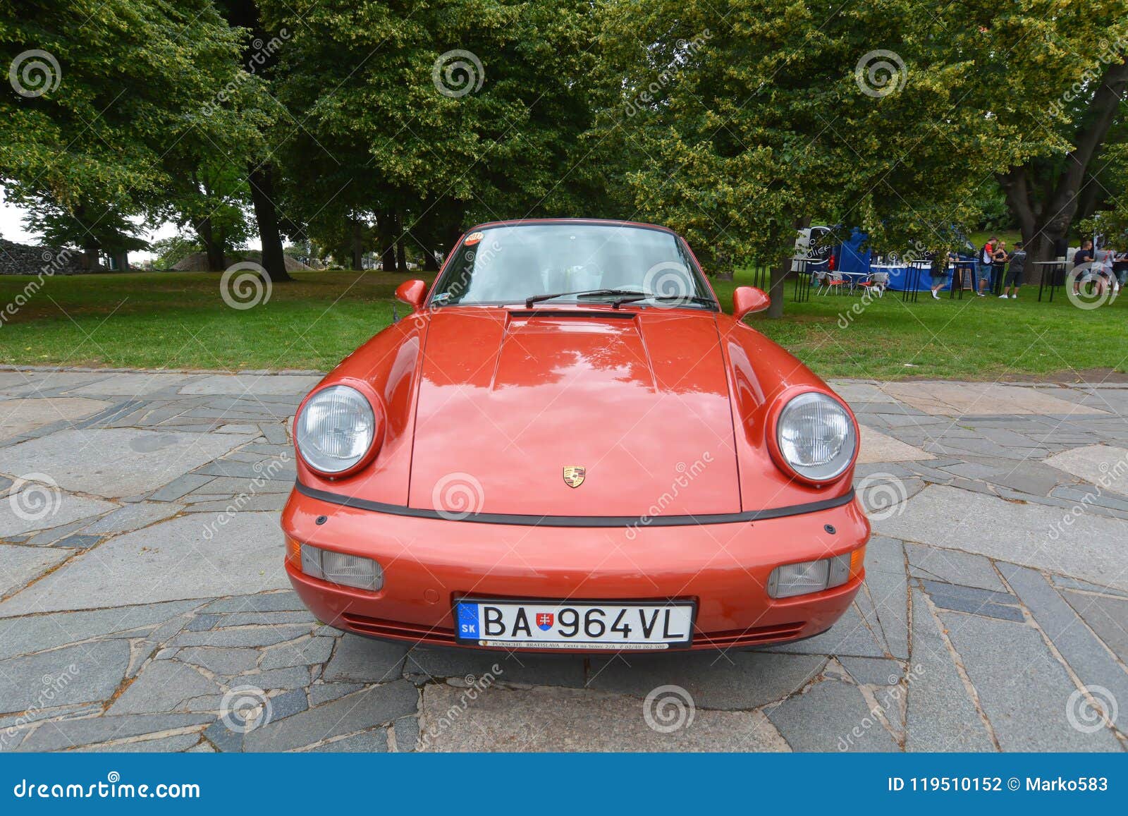 Porsche Vermelho 911, Modelo 964 Fotografia Editorial - Imagem de ...