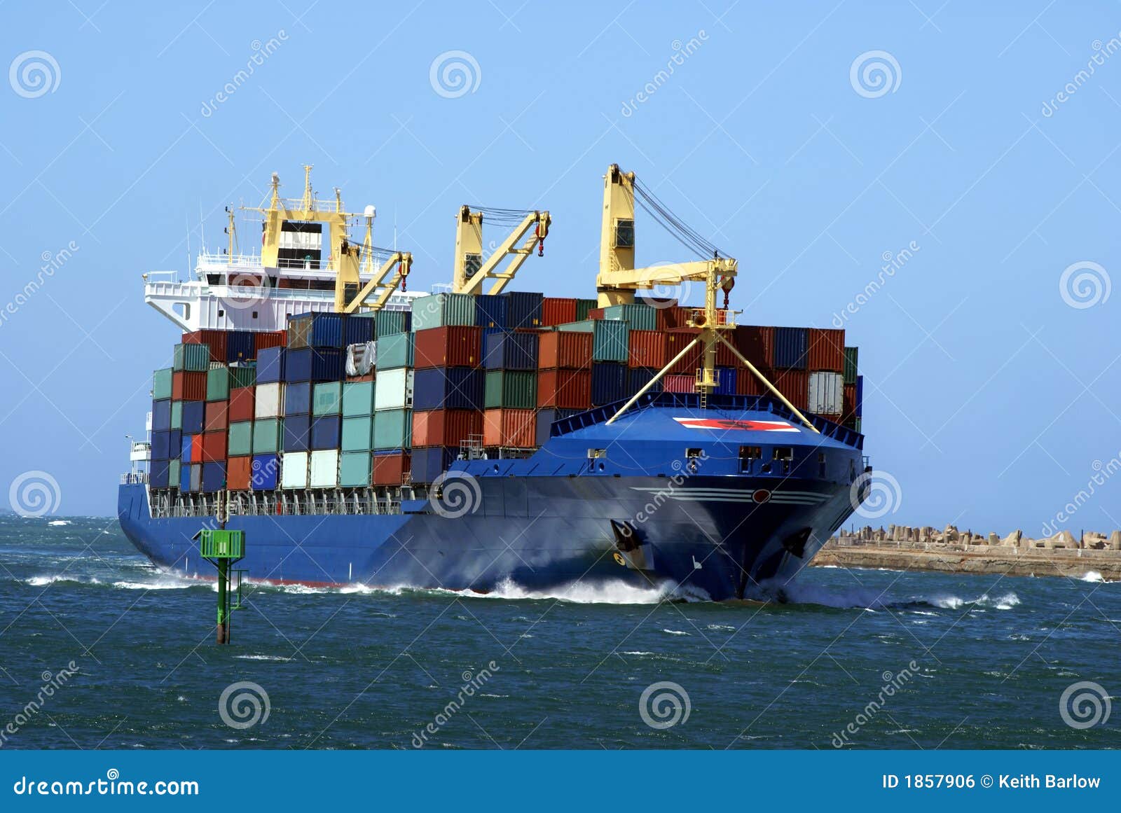 Into port stock photo. Image of container, laden, transport - 1857906