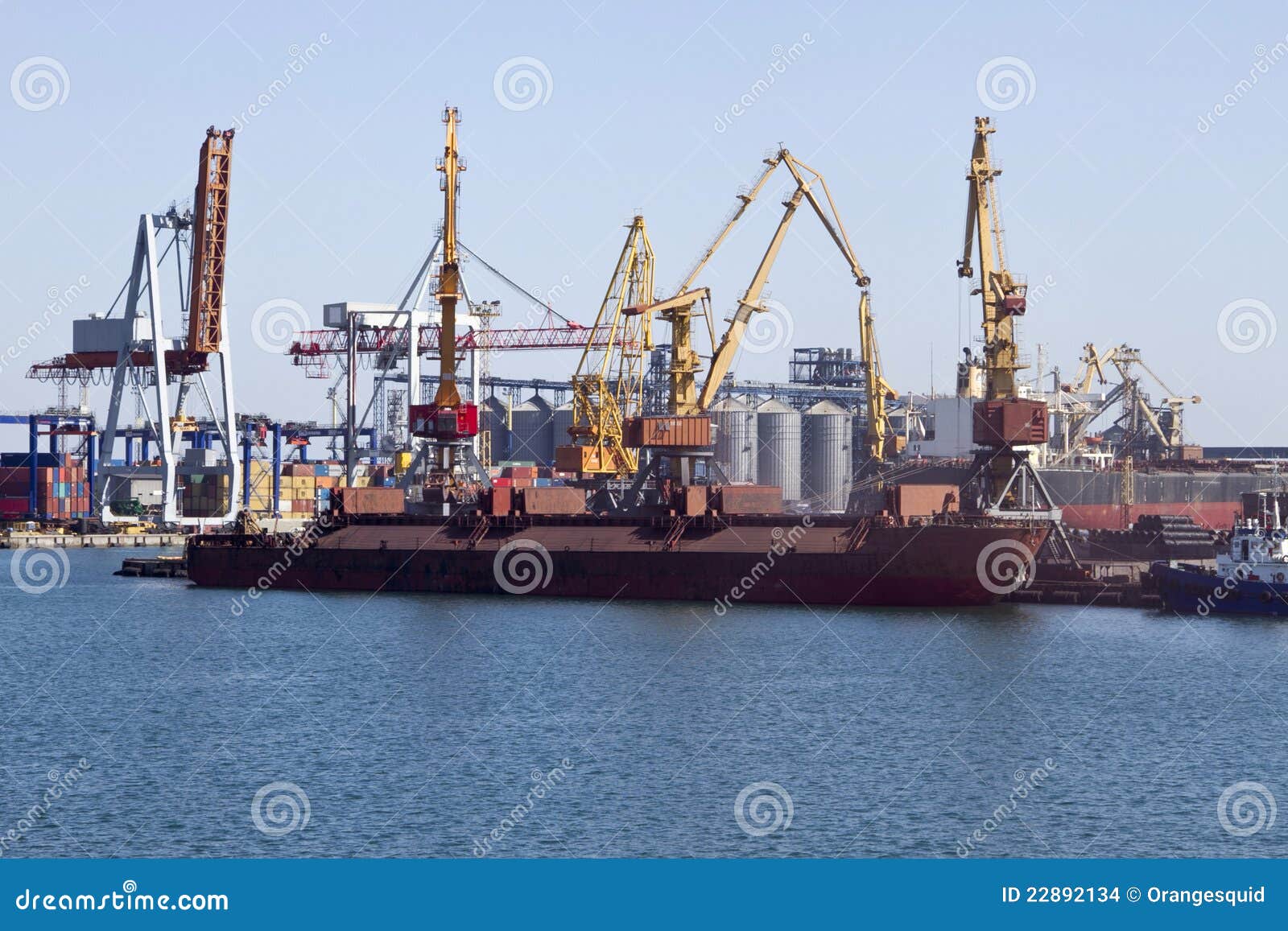 Port stock photo. Image of pier, delivery, containers - 22892134