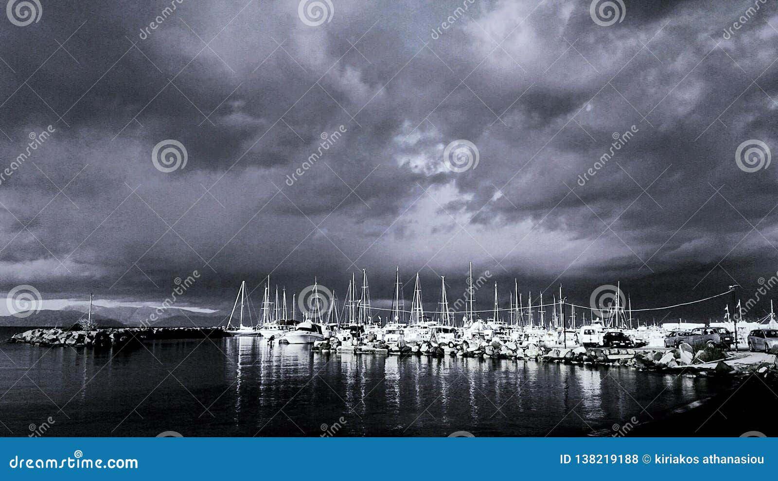 Port stock photo. Image of grey, port, island, aegina - 138219188