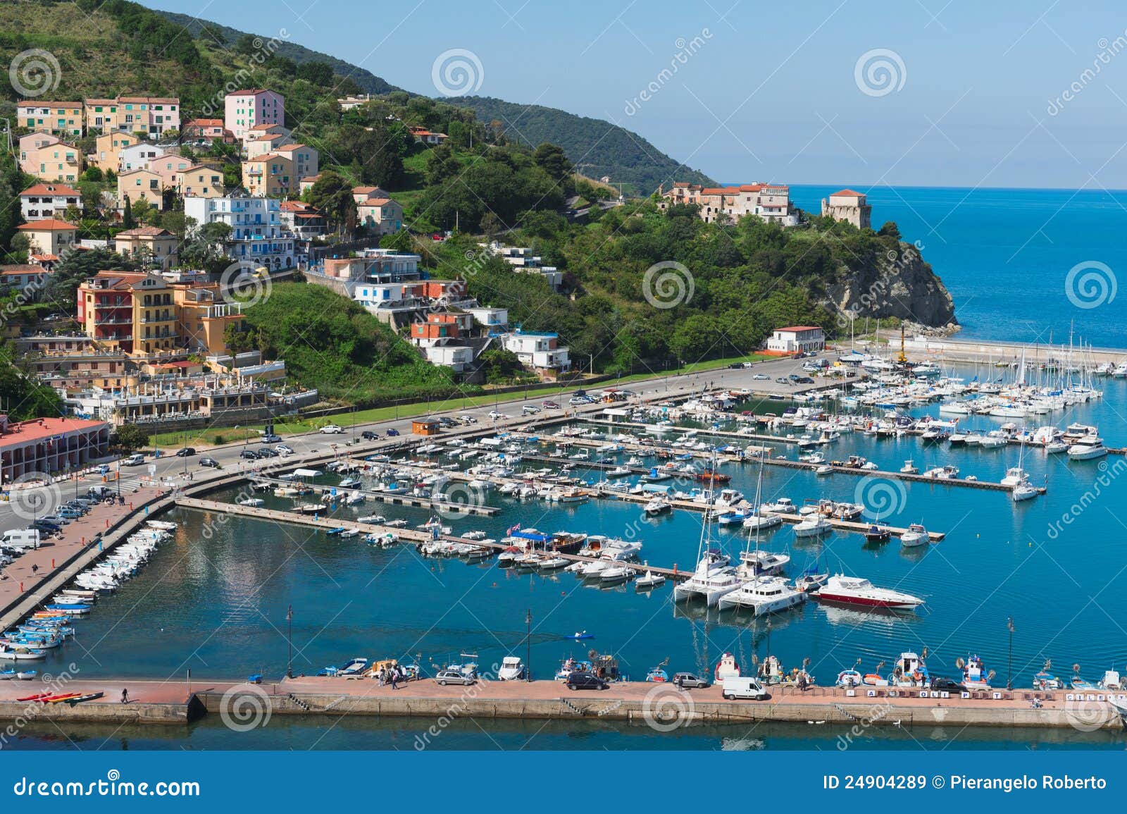 Port of Agropoli stock image. Image of ocean, water, ship - 24904289