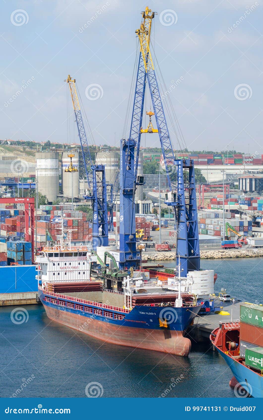 Port Ambarli editorial photo. Image of crane, container - 99741131