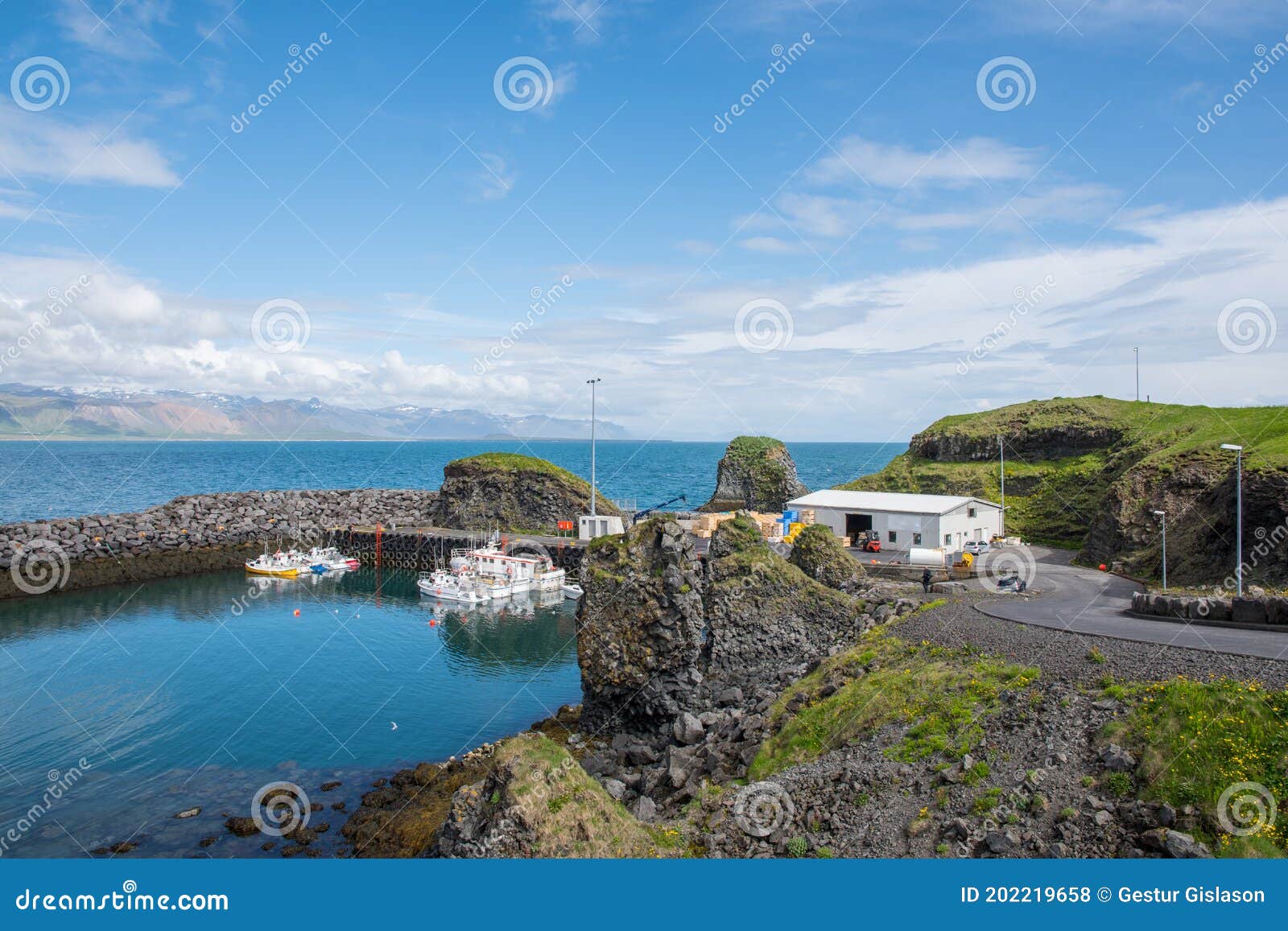 Port of Arnarstapi on Snaefellsnes Peninsula in Iceland Stock Photo ...