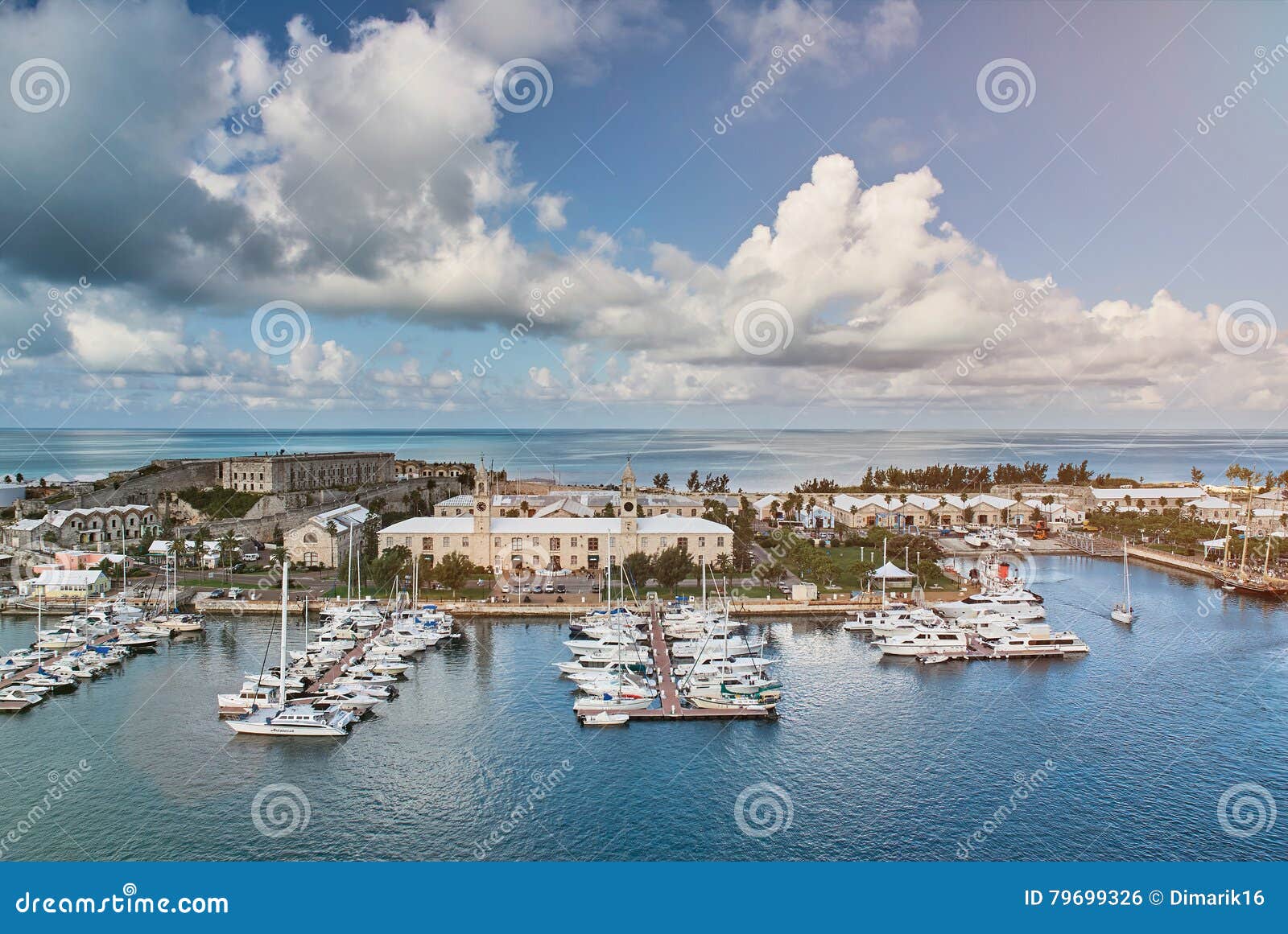 Port in bermuda island stock photo. Image of structure - 79699326