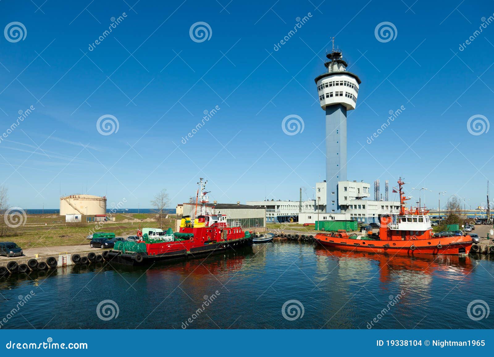 A port with boat stock photo. Image of marina, anchor - 19338104