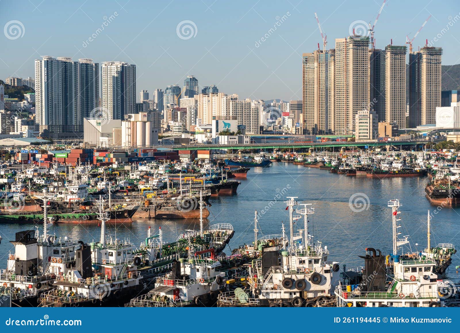 Port of Busan Largest Harbor in South Korea Editorial Image - Image of ...