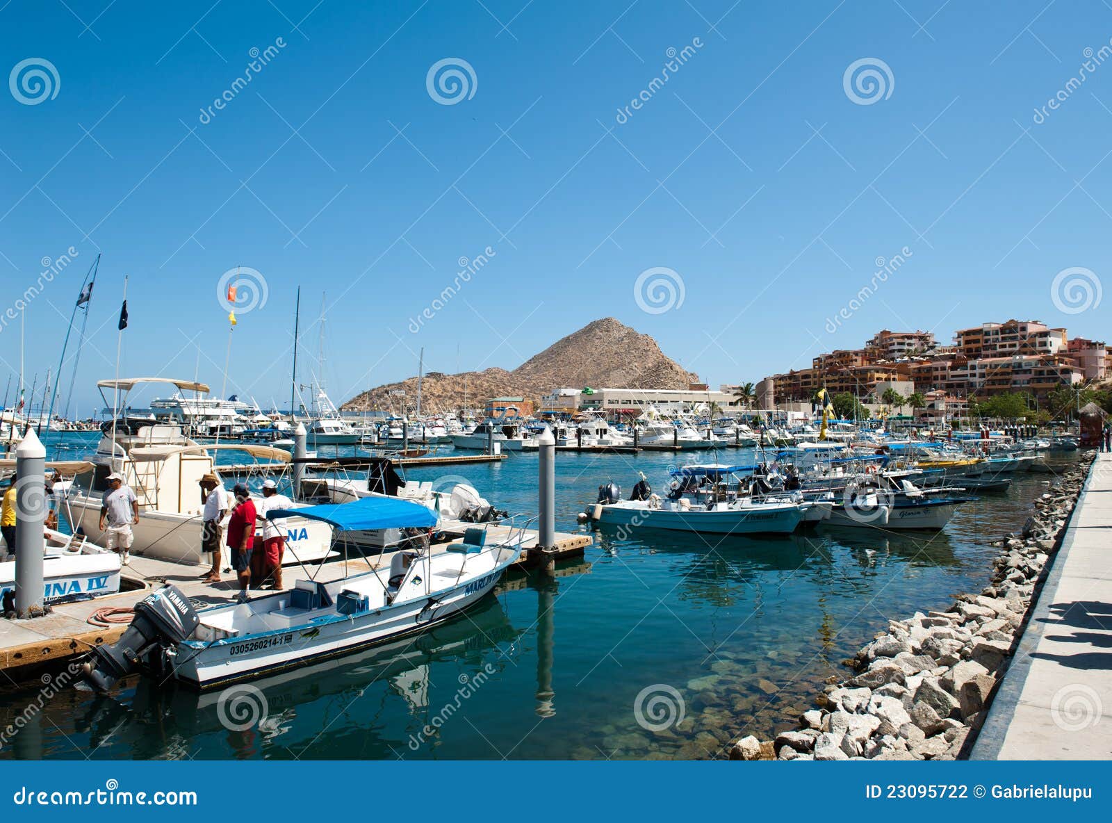 Port of cabo san lucas editorial photography. Image of sailing - 23095722