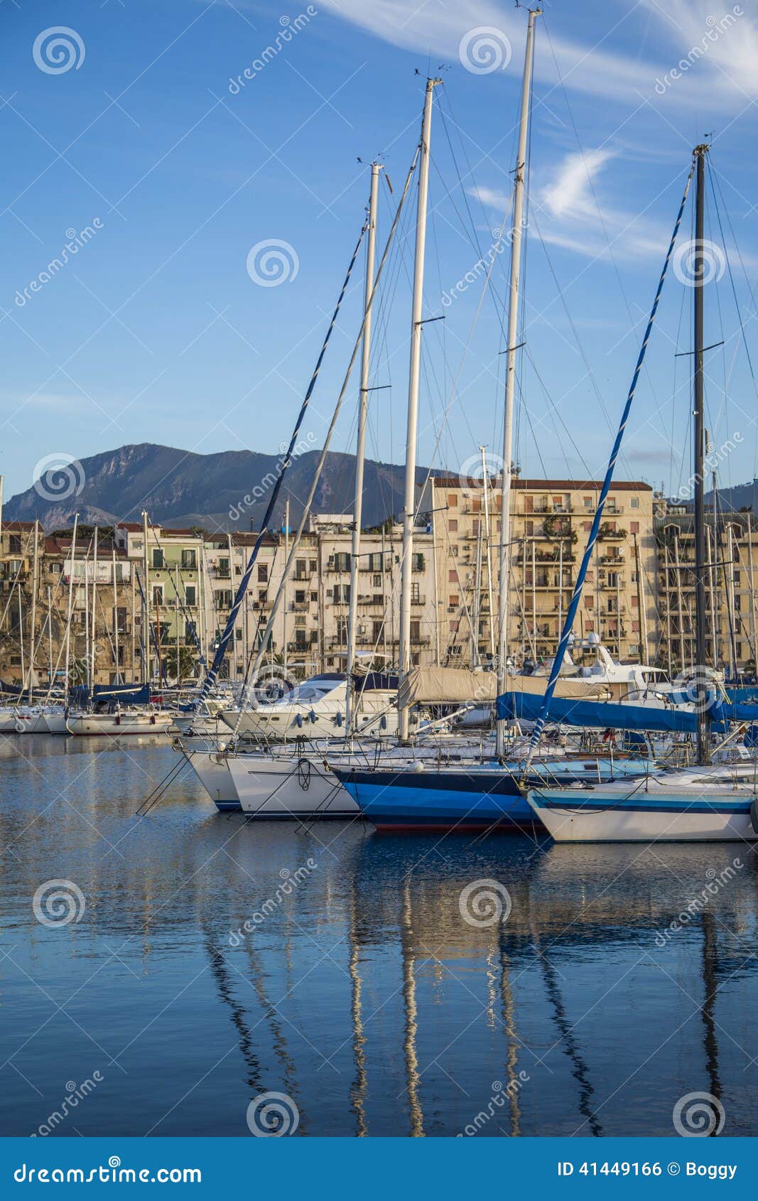 Port Cala in Palermo, Italy Stock Photo - Image of palermo, italy: 41449166