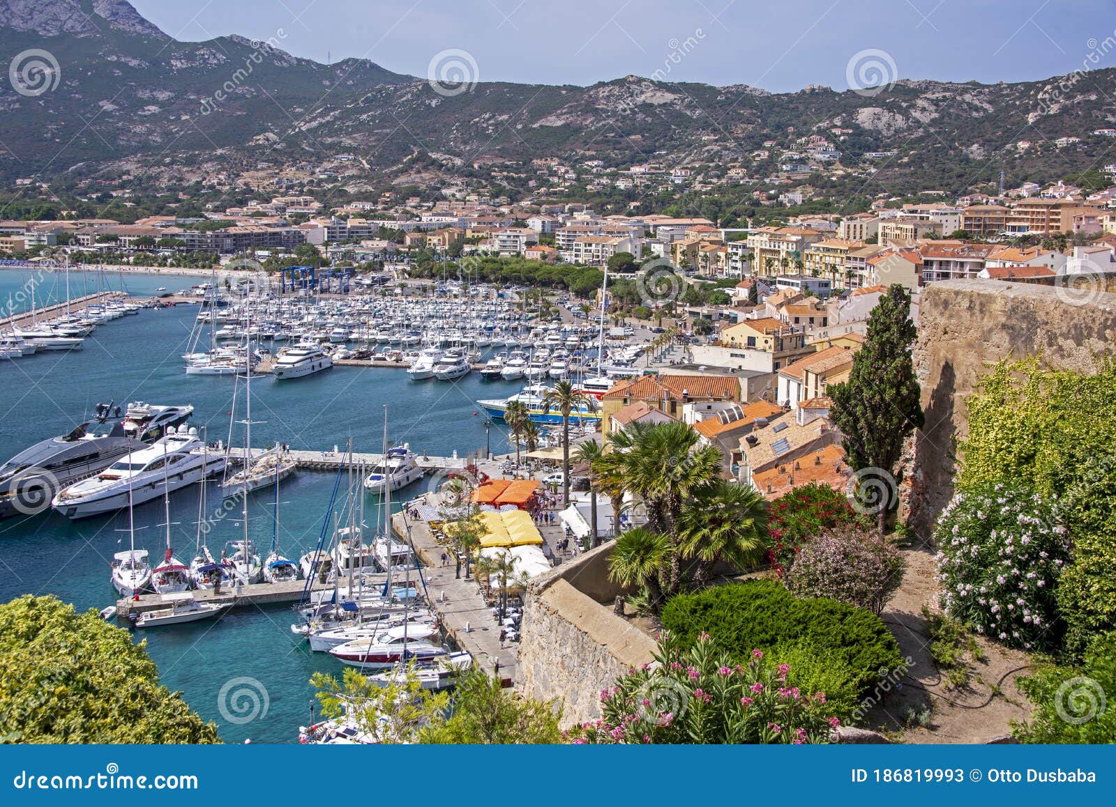 Port of Calvi in Corsica editorial stock photo. Image of maritime ...