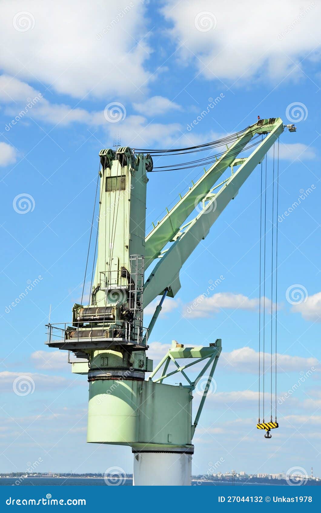 Port cargo crane stock photo. Image of crane, industrial - 27044132