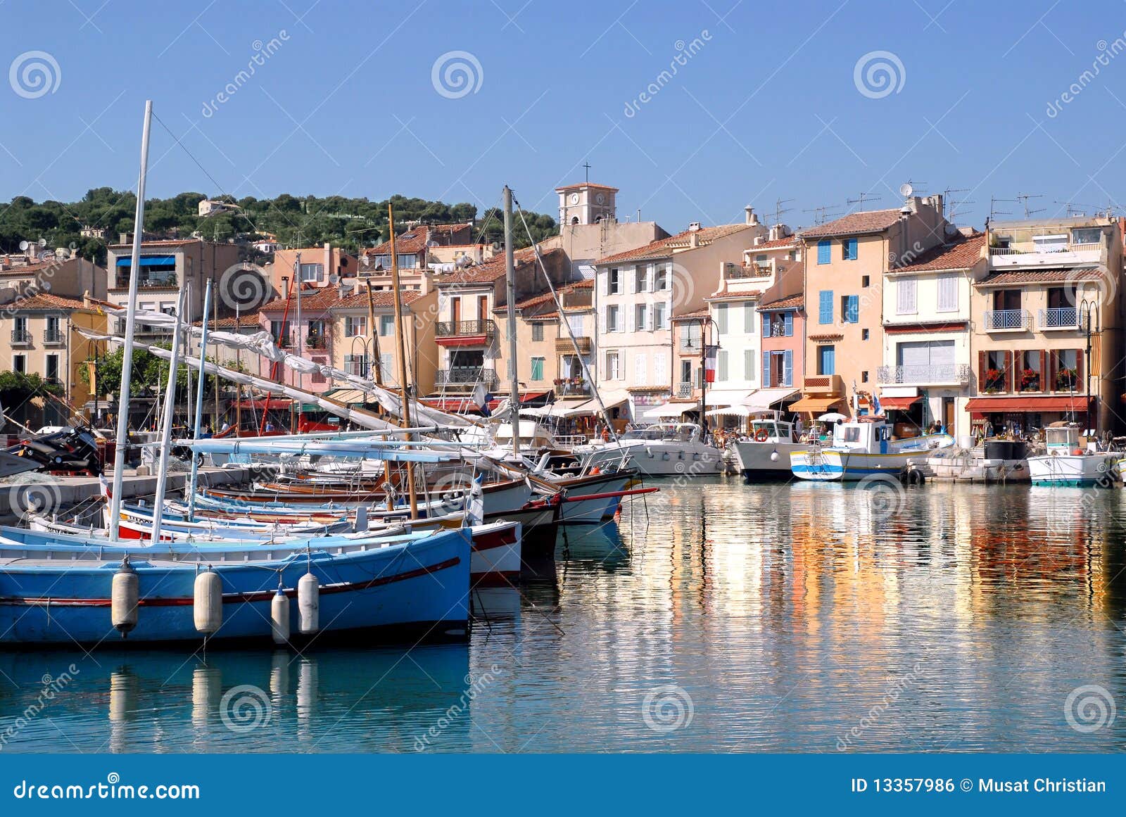 Port of Cassis in France stock photo. Image of tourism - 13357986