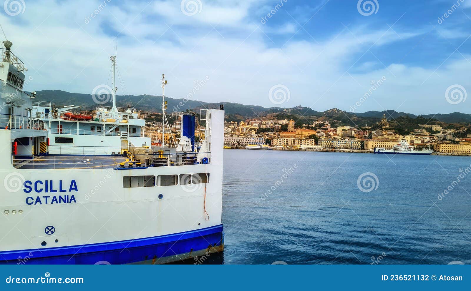 Port of Catania cityscape stock photo. Image of europe - 236521132