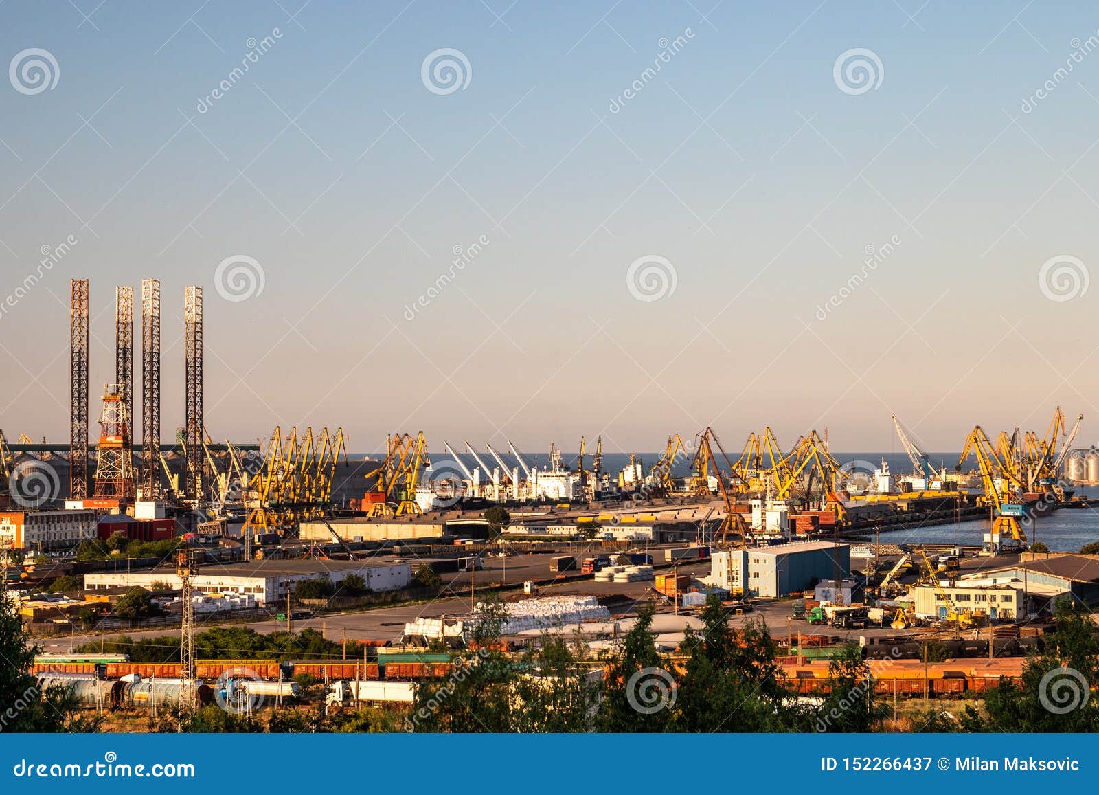 Port Constanta in Constanta Town Editorial Photography - Image of ...