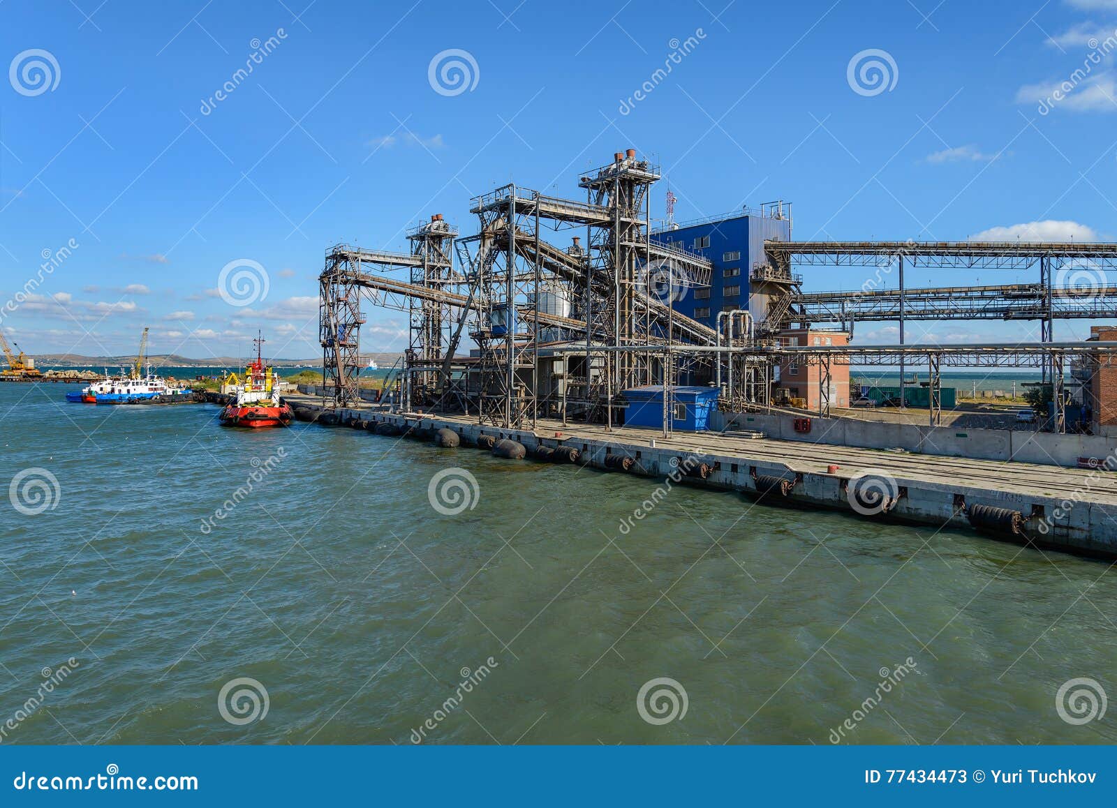 Port construction stock image. Image of work, harbour - 77434473