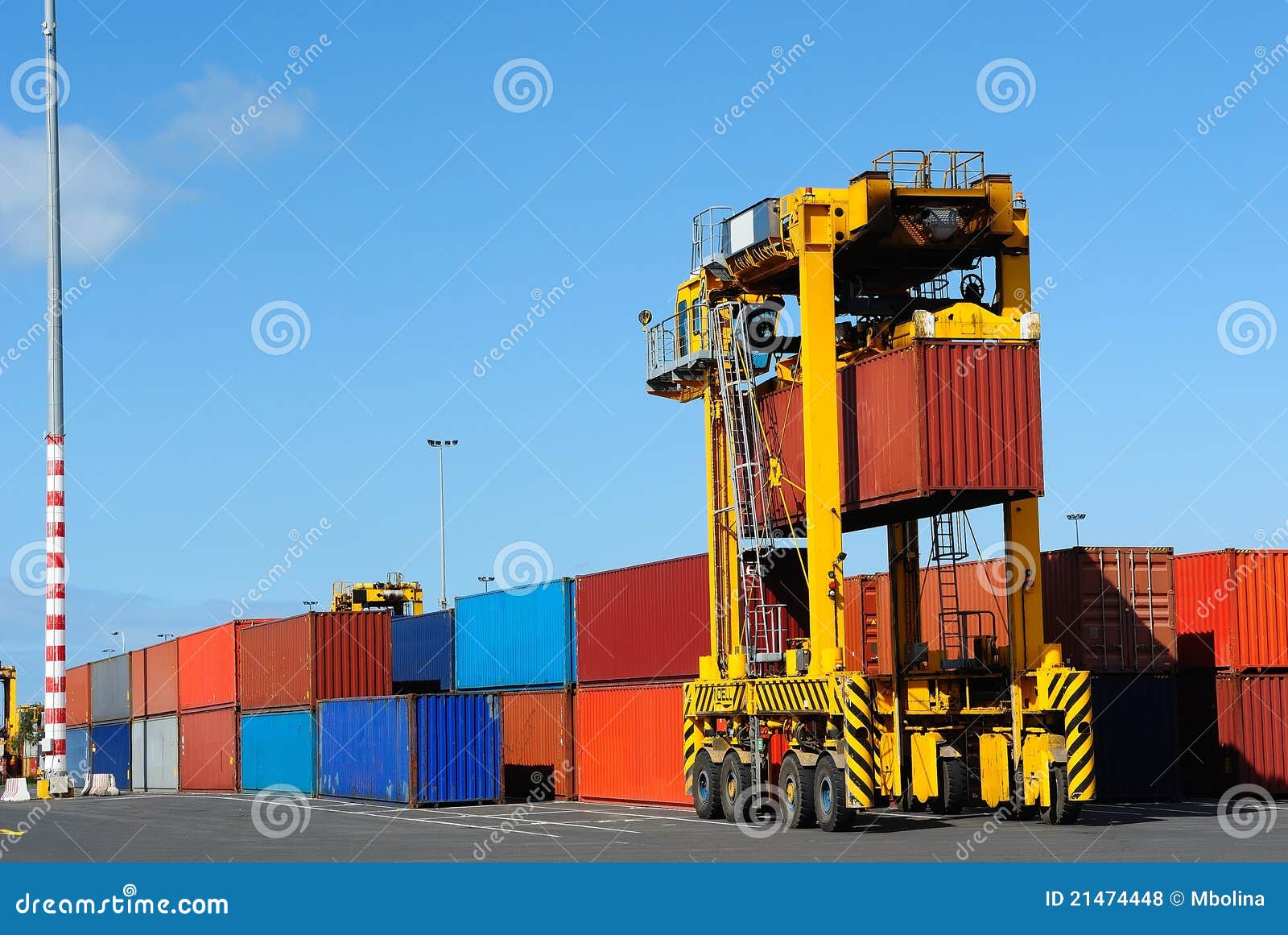 Port Container Carrier stock photo. Image of industry - 21474448