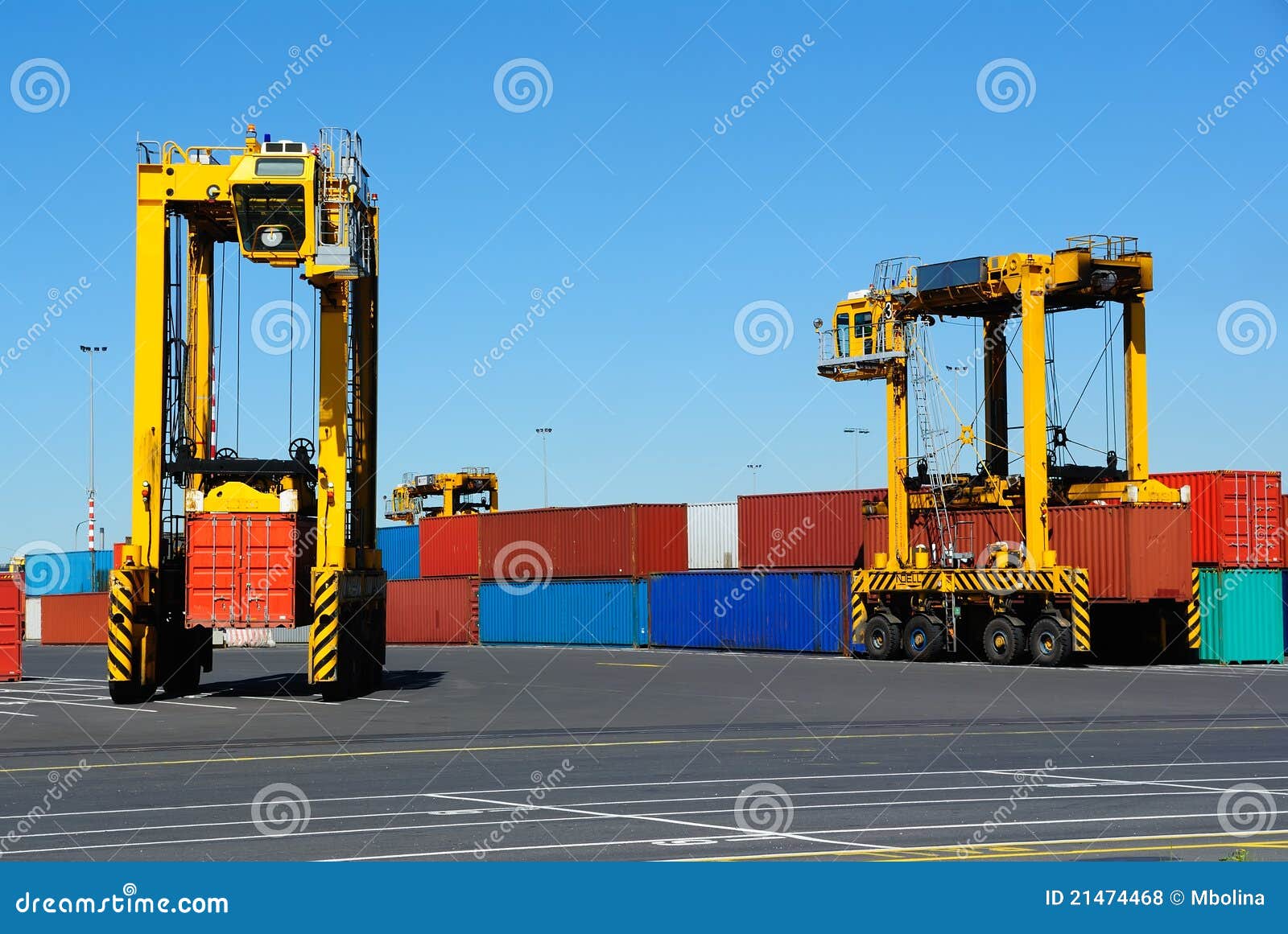Port Container Carriers stock photo. Image of export - 21474468