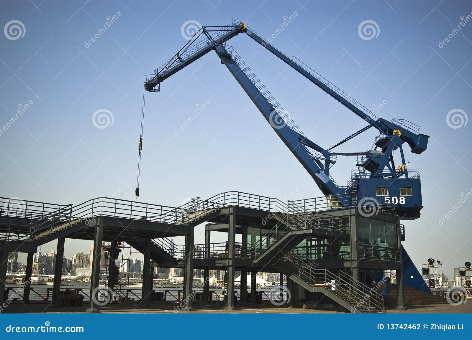 Port Crane Royalty-Free Stock Photography | CartoonDealer.com #10972307