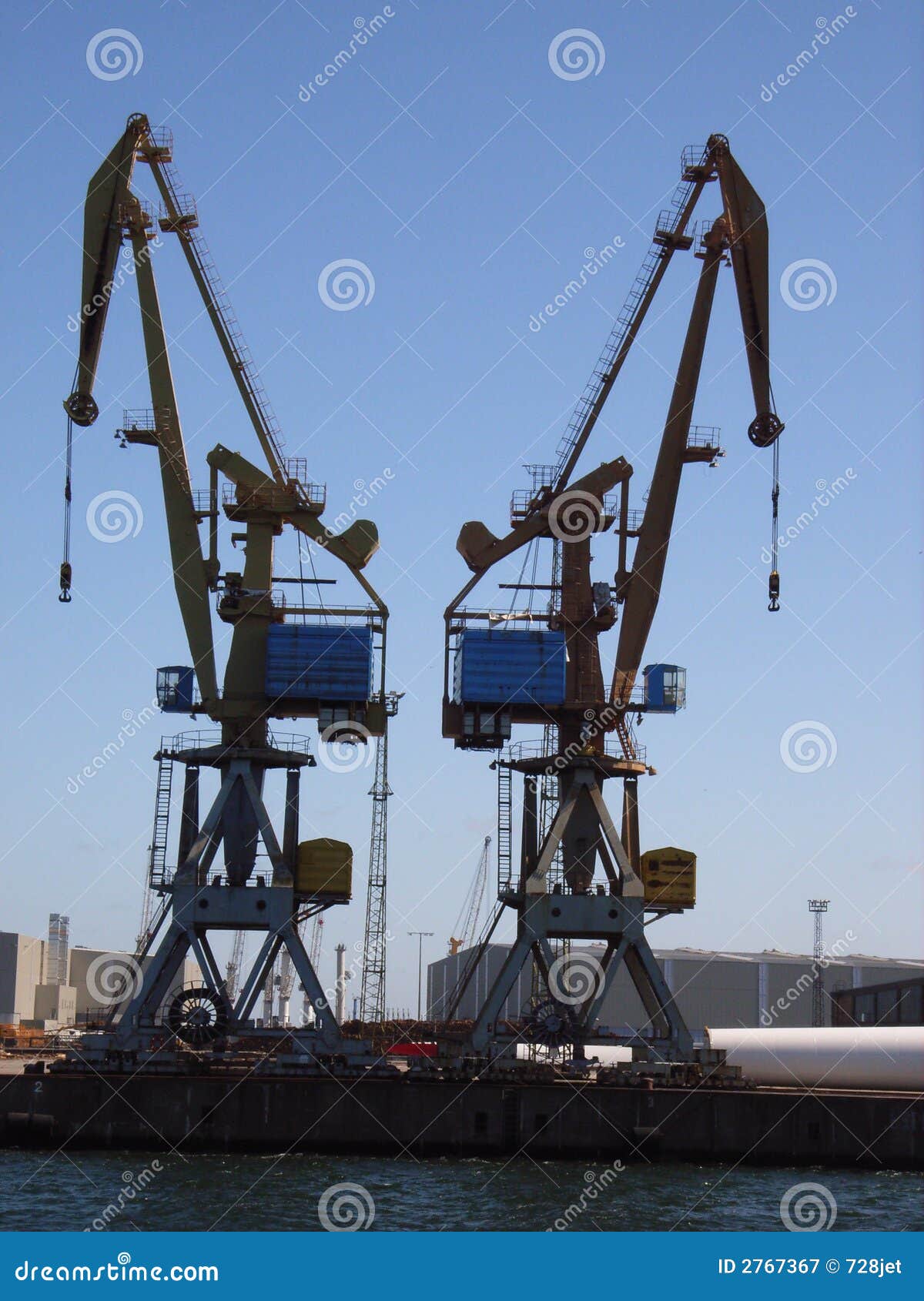 Port crane stock image. Image of infrastructure, port - 2767367