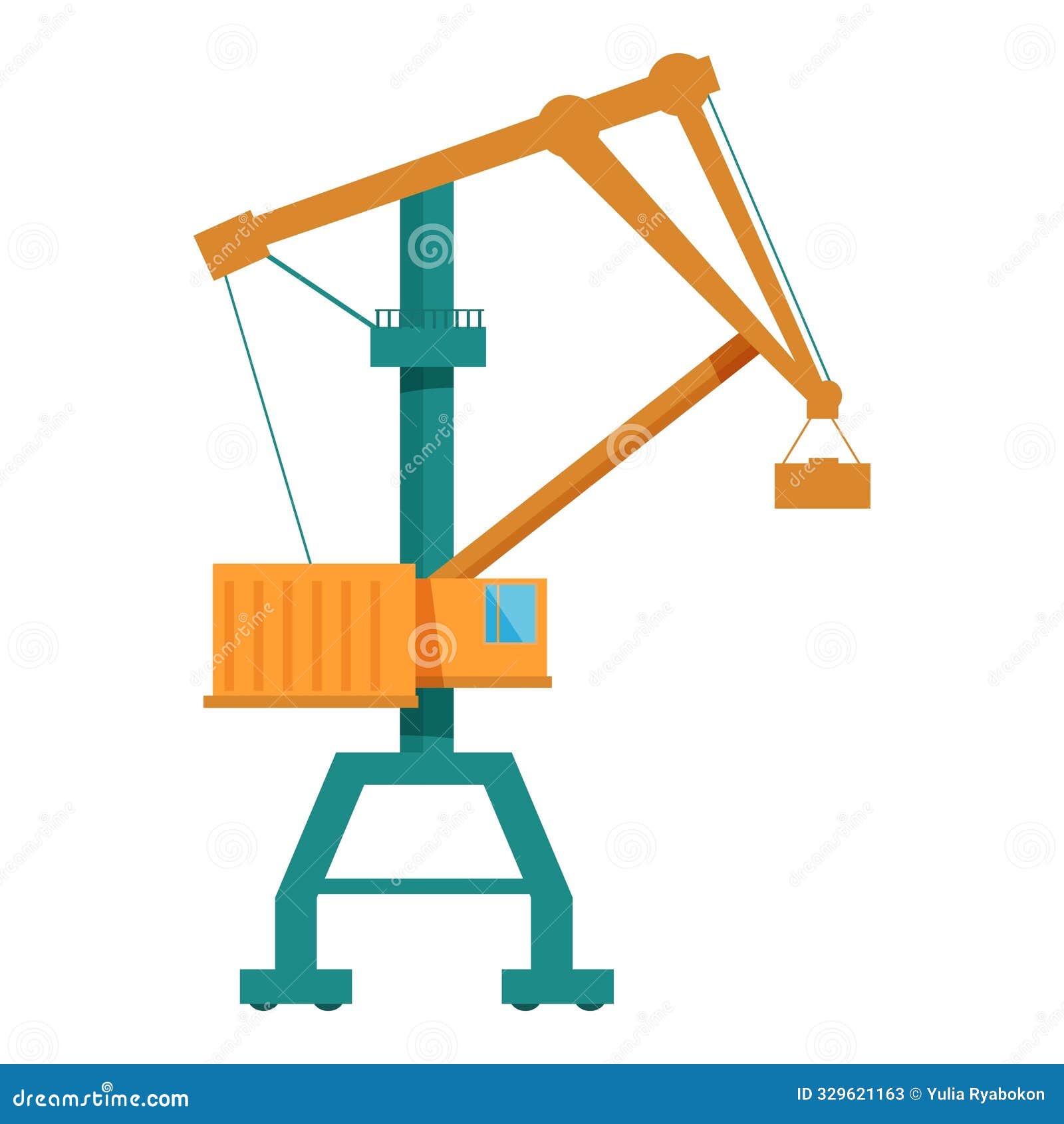 Lifting Container Thin Line Icon, Delivery Symbol, Crane Hook Loading ...