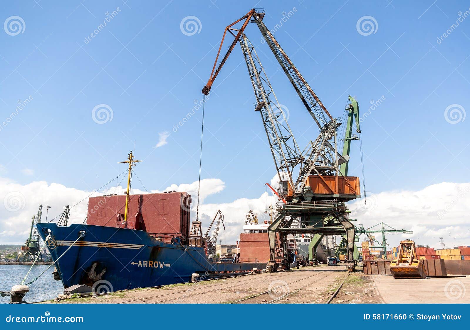 Port Crane Loading Container Ship with Cargo Editorial Image - Image of ... Port Crane Loading Container Ship with Cargo Editorial Image - Image of ...