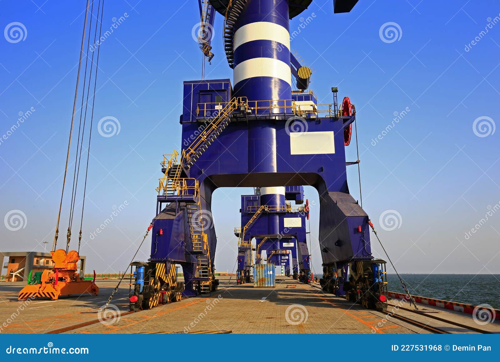 Port crane work stock photo. Image of structure, development - 227531968