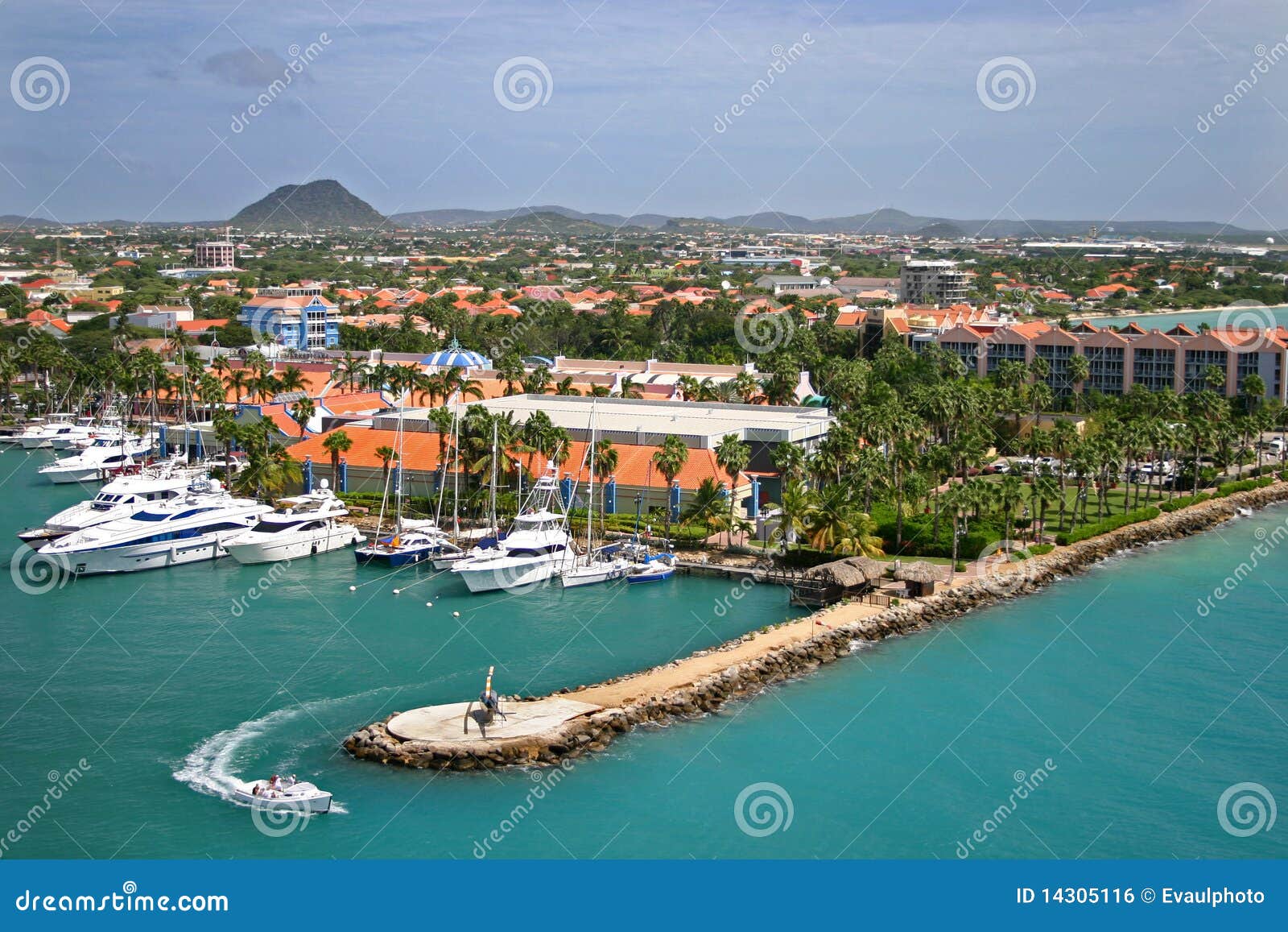 Port d'Aruba photo stock. Image du île, aruba, dock, loisirs - 14305116