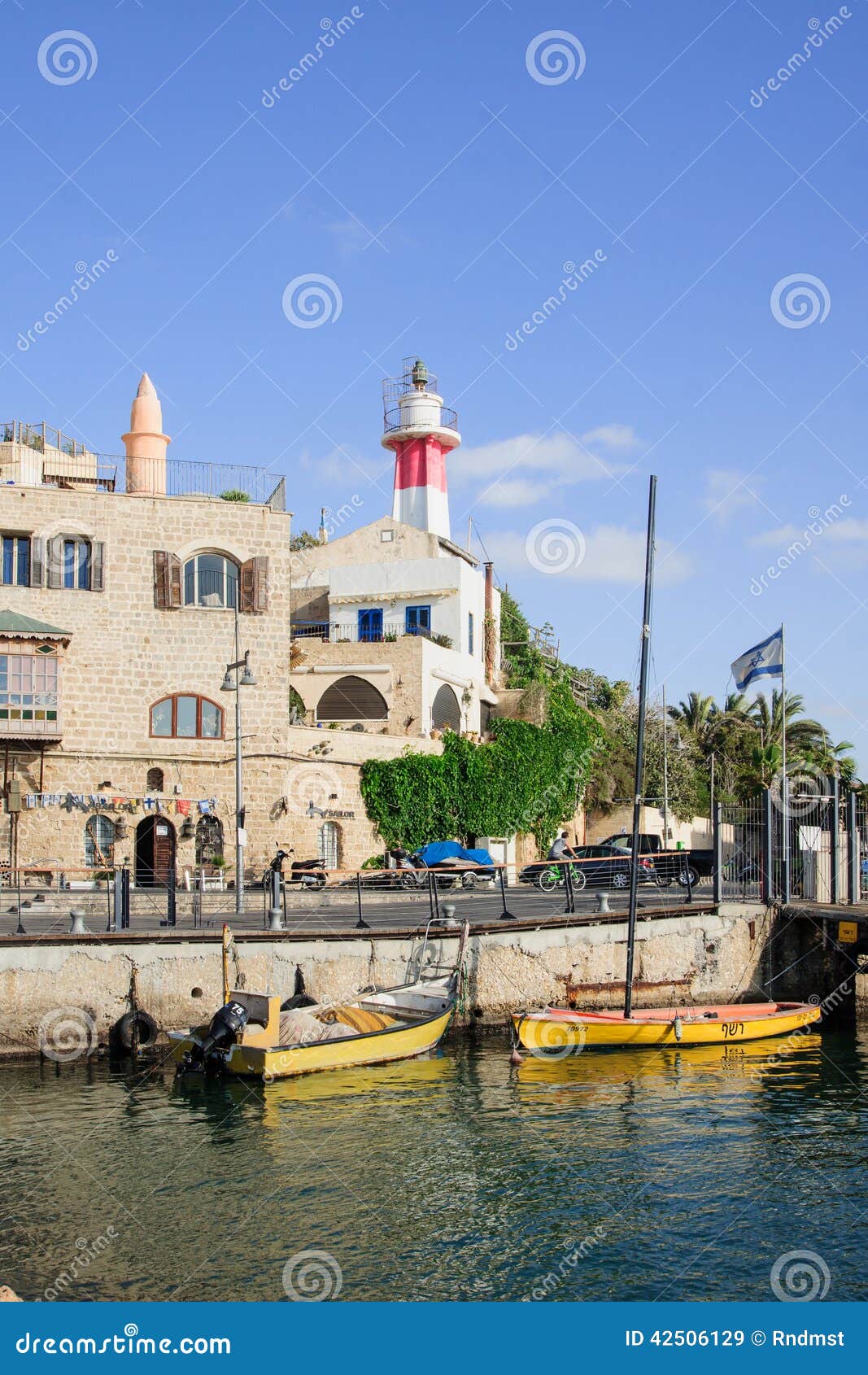 Port de Jaffa image stock éditorial. Image du méditerranéen - 42506129