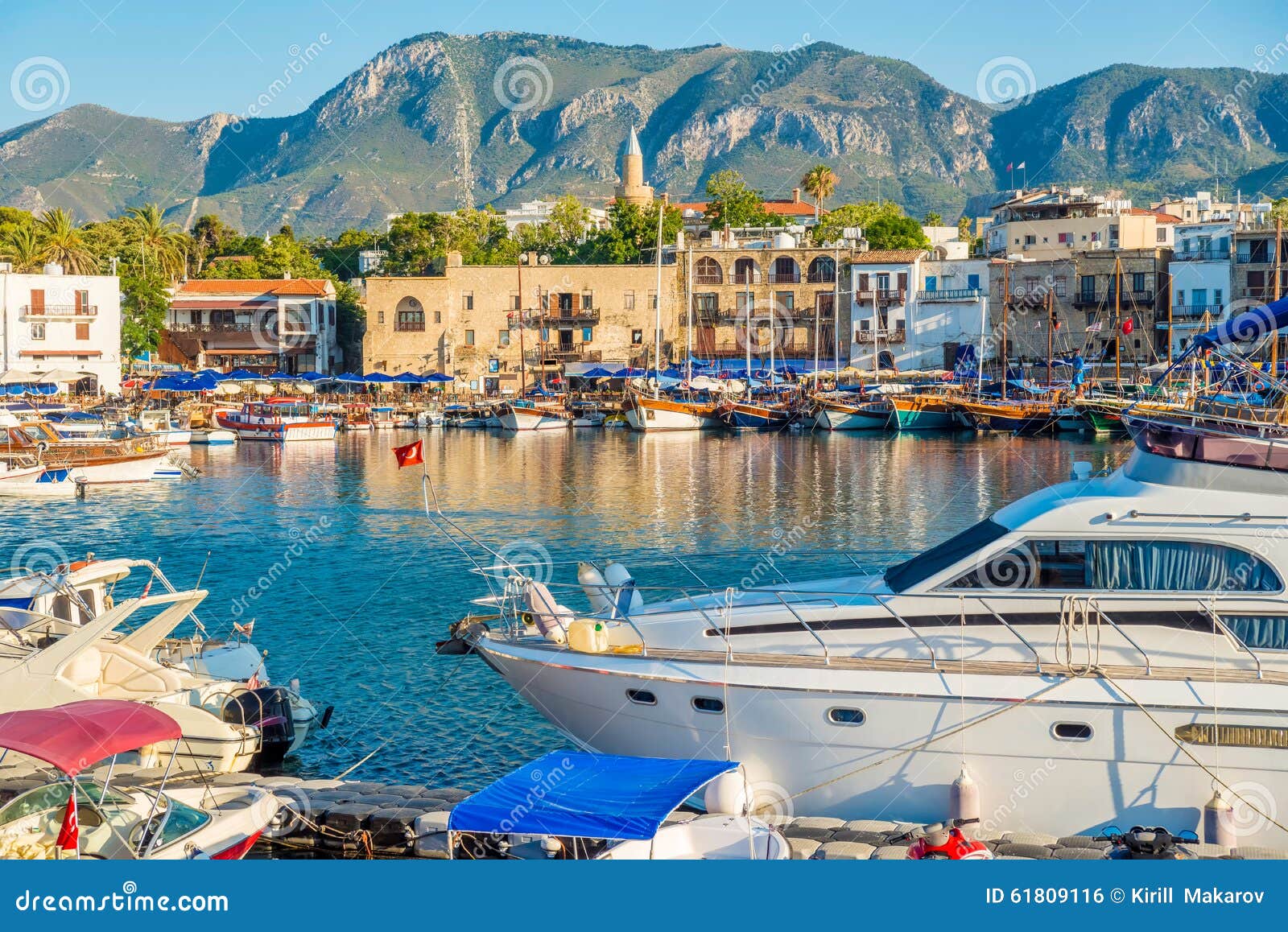Port de Kyrenia (Girne) photo stock. Image du chypre - 61809116