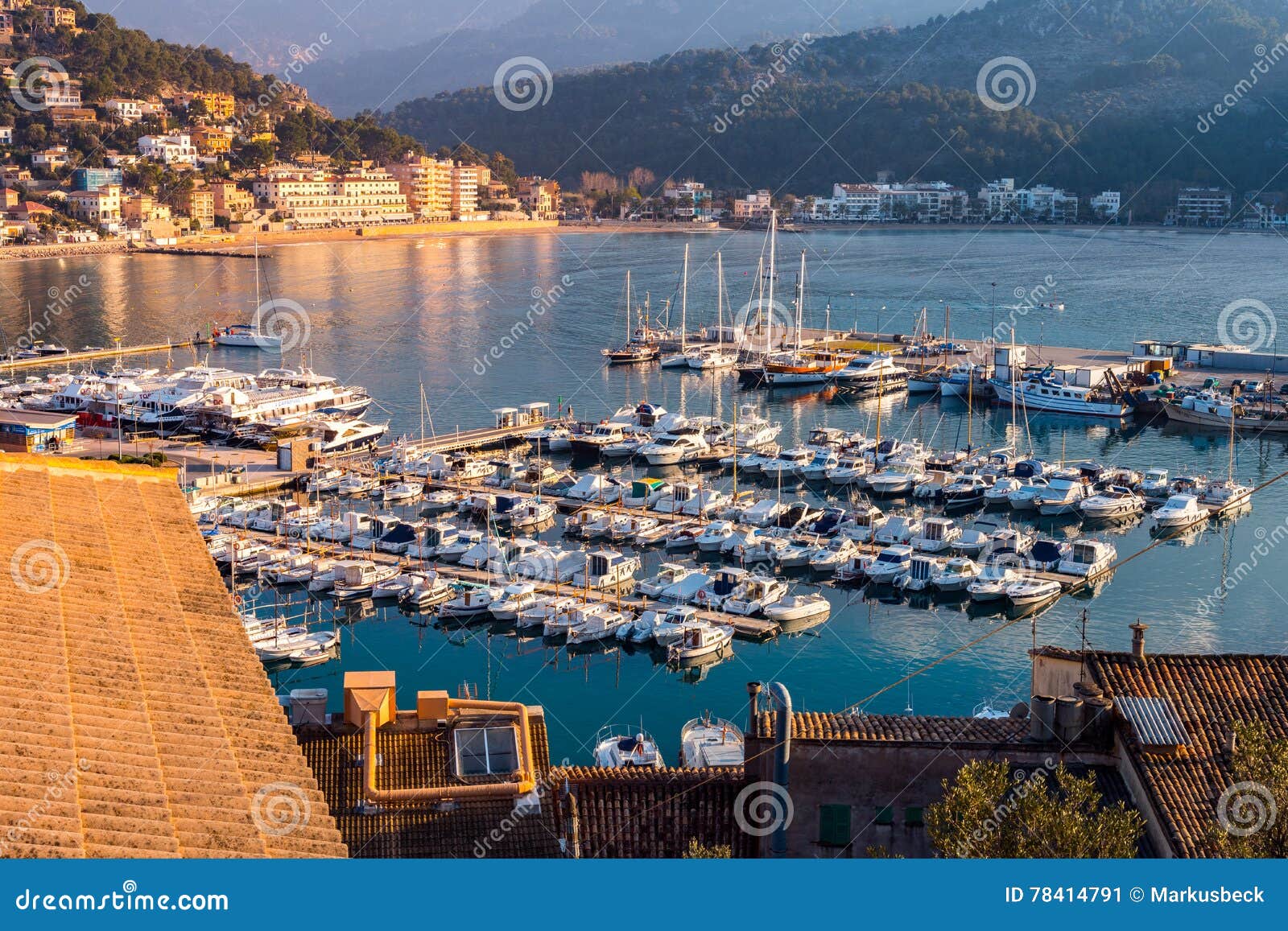 Port De Soller at Sunset, Majorca Editorial Photo - Image of island ...