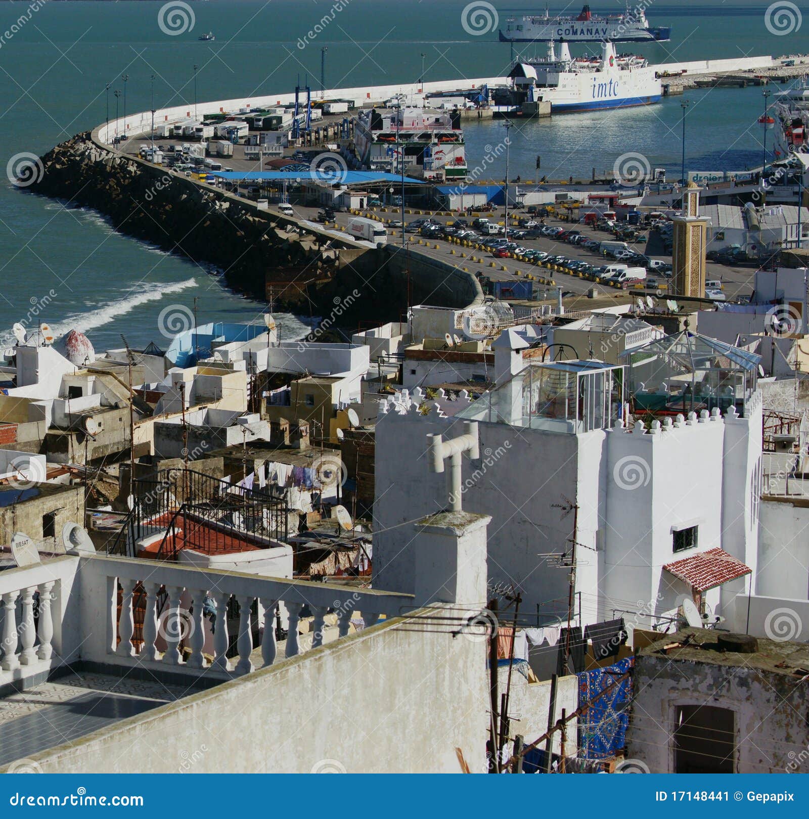 Port de Tanger photo éditorial. Image du commerce, afrique - 17148441