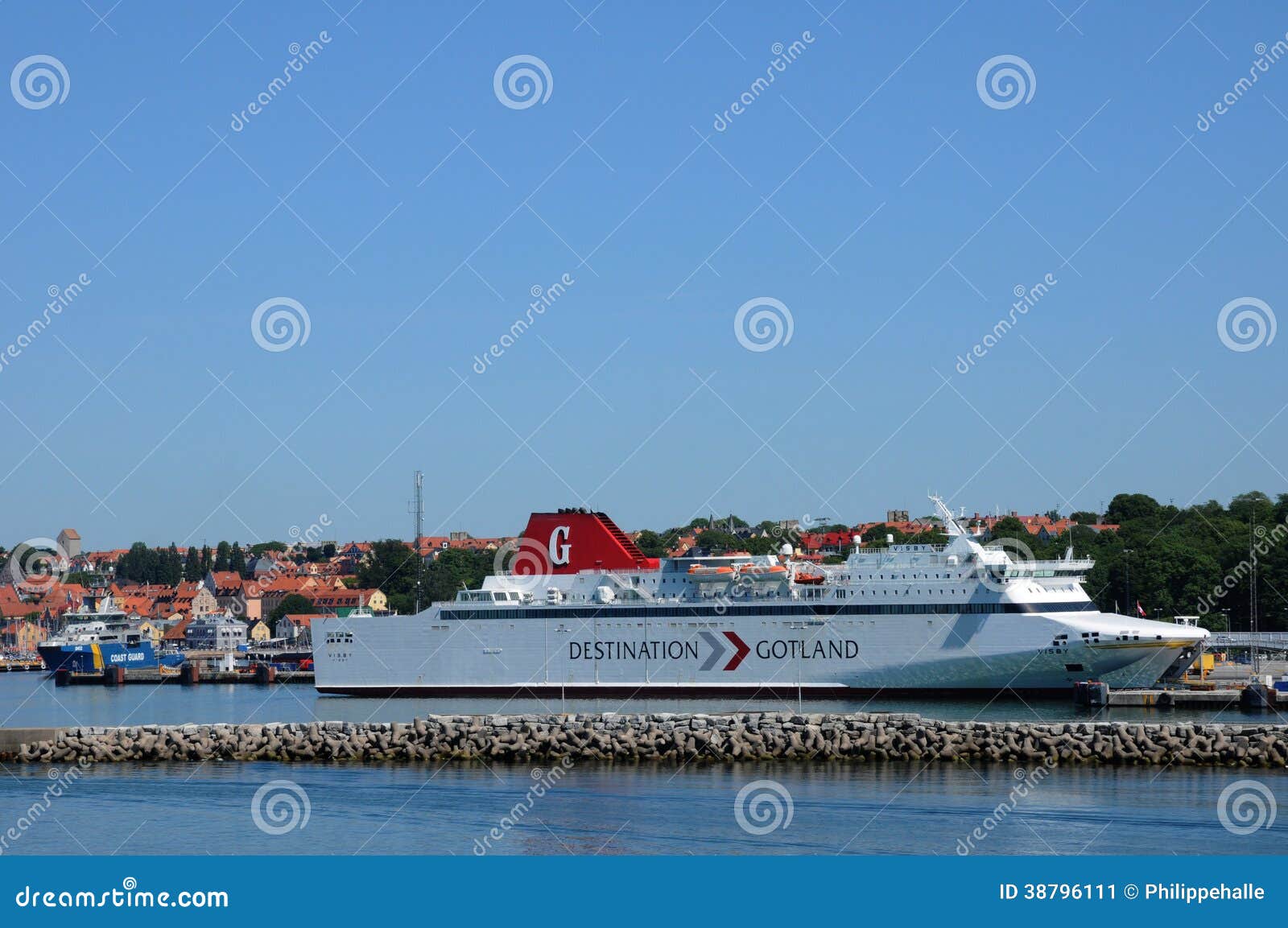 Port De Visby En Le Gotland Photo éditorial - Image du nordique ...