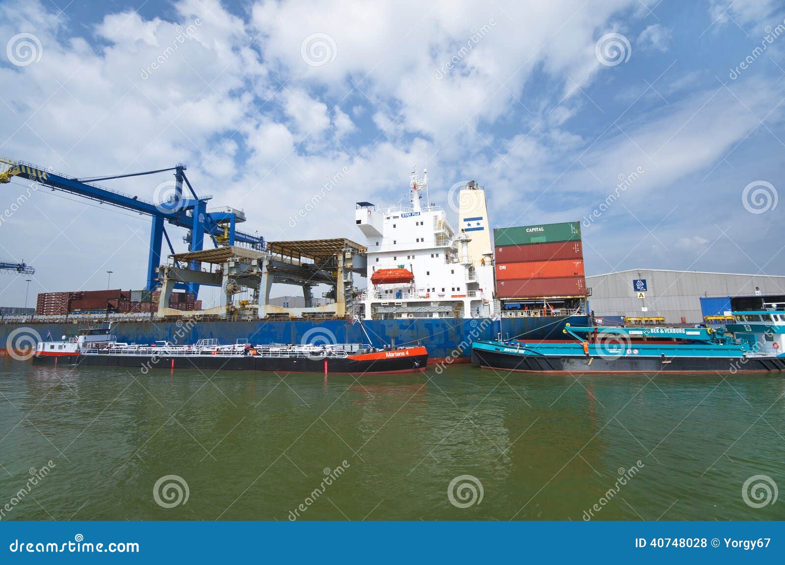 Port Docks. Rotterdam editorial stock photo. Image of vessel - 40748028