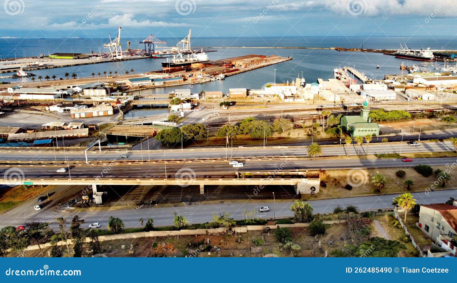 Port Elizabeth Harbor stock photo. Image of elizabeth - 262485490