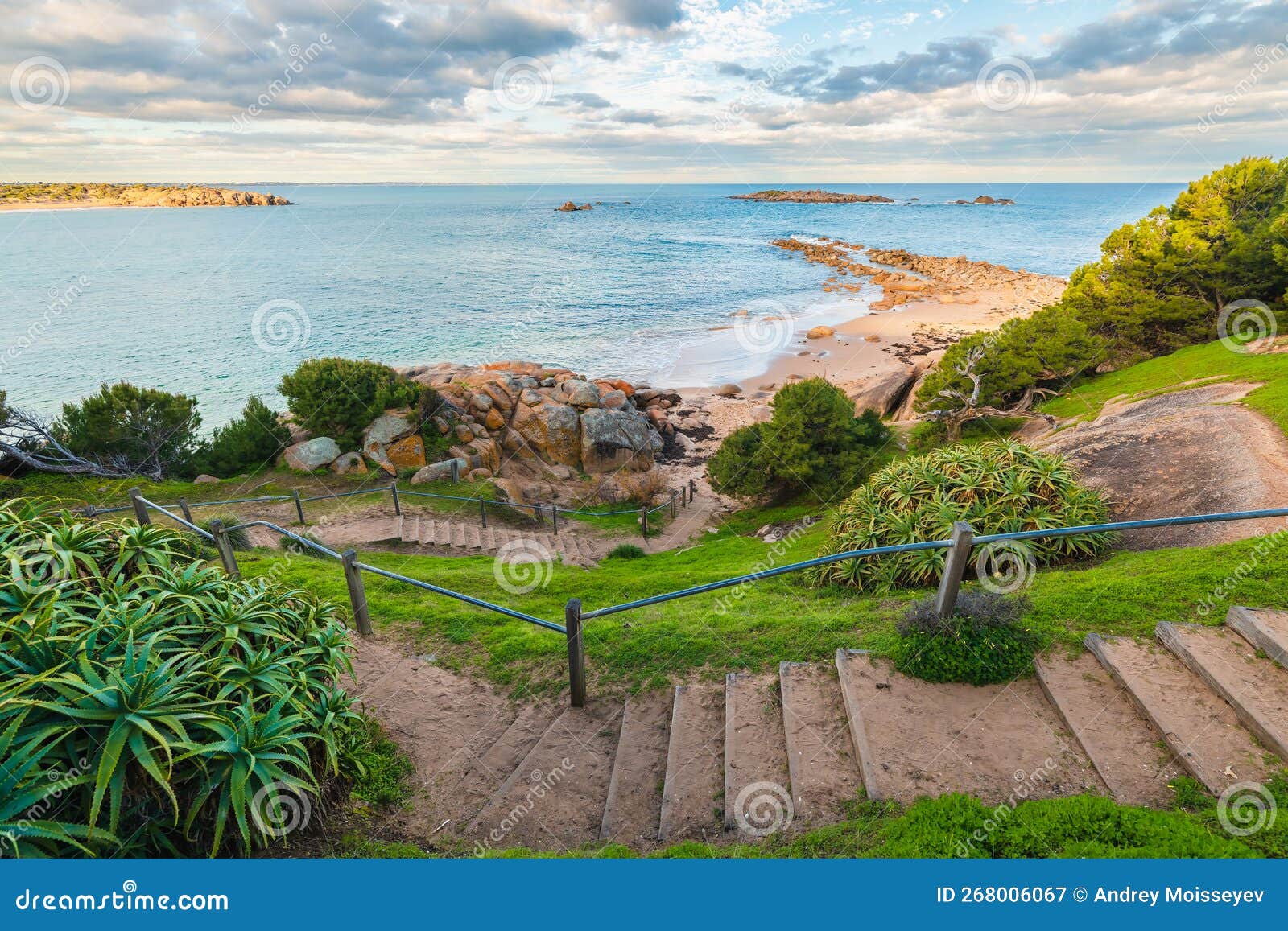Port Elliot Beach on a Day, South Australia Stock Image - Image of ...