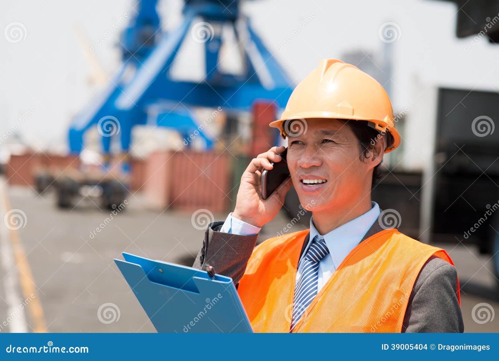 Port engineer stock photo. Image of inspecting, occupation - 39005404