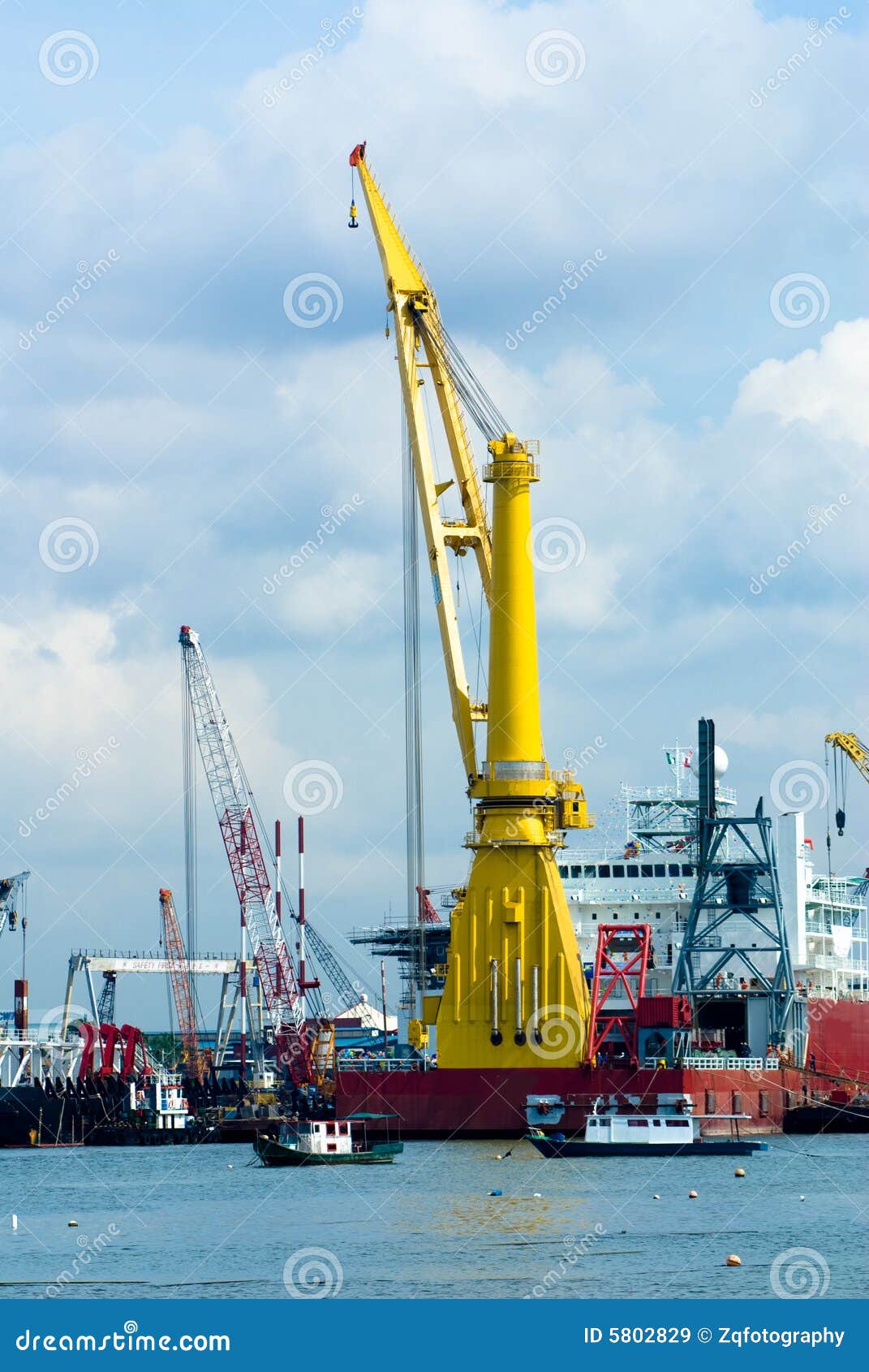 Port Equipments stock image. Image of modern, industrial - 5802829