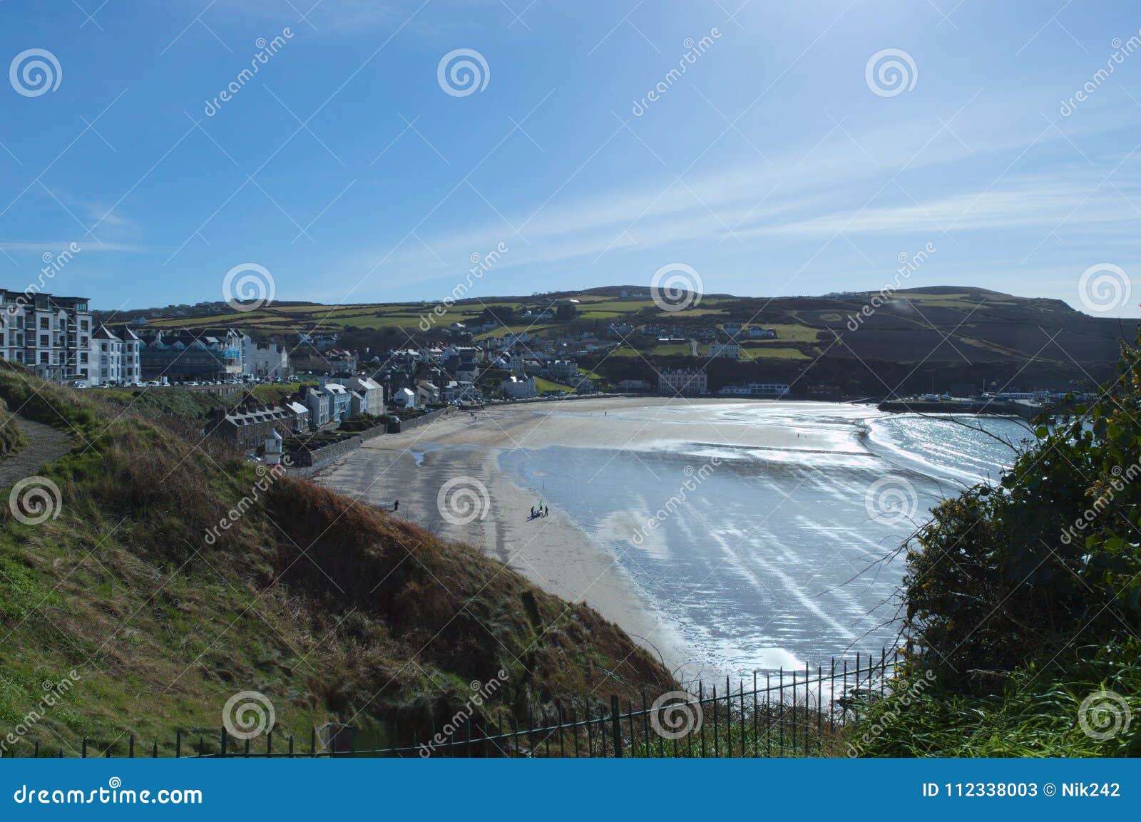 Port Erin, Isle of man stock image. Image of wave, landscape - 112338003