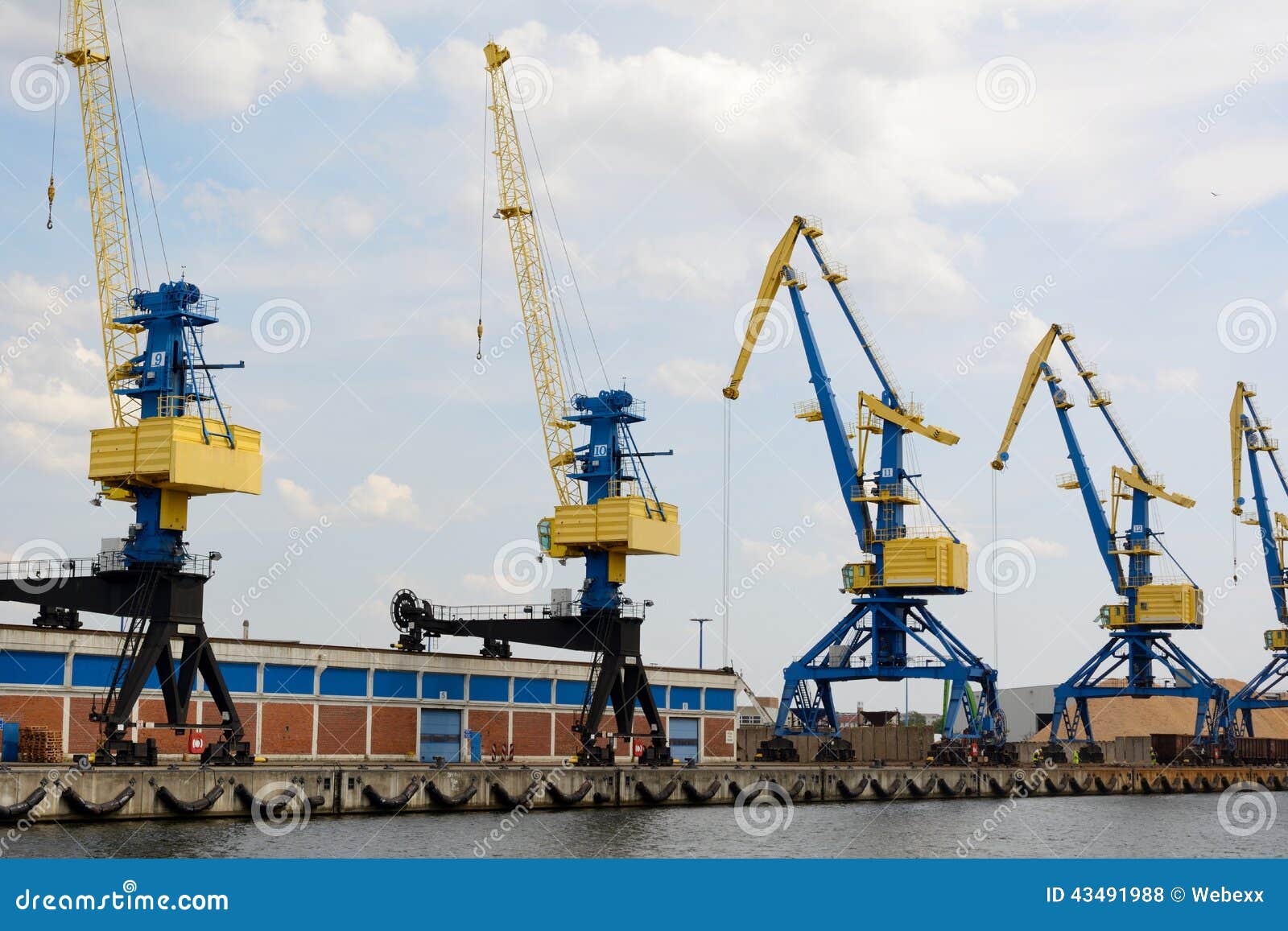 Port facilities stock photo. Image of cargo, cage, loading - 43491988