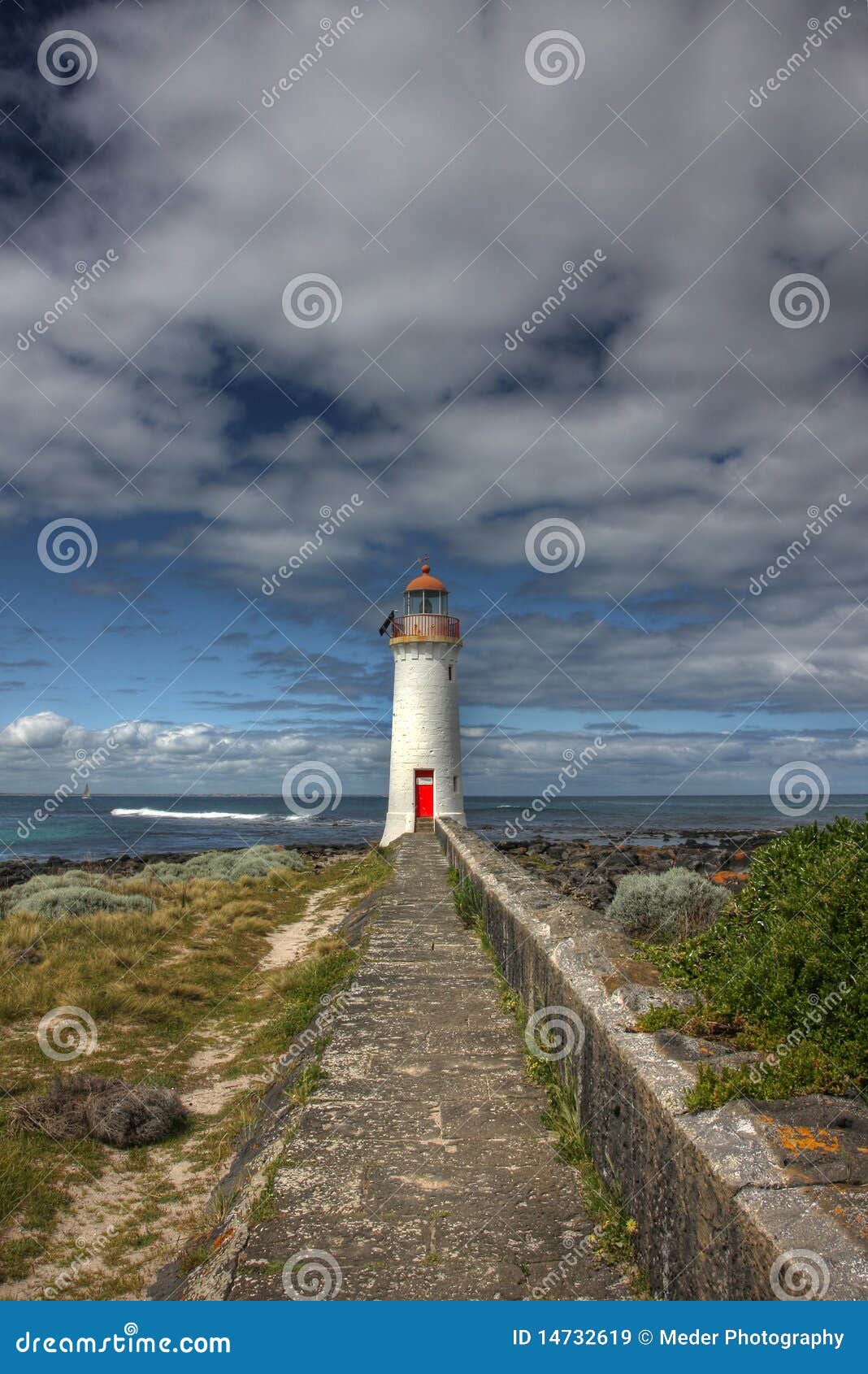 Port fairy lighthouse stock image. Image of colour, landmark - 14732619