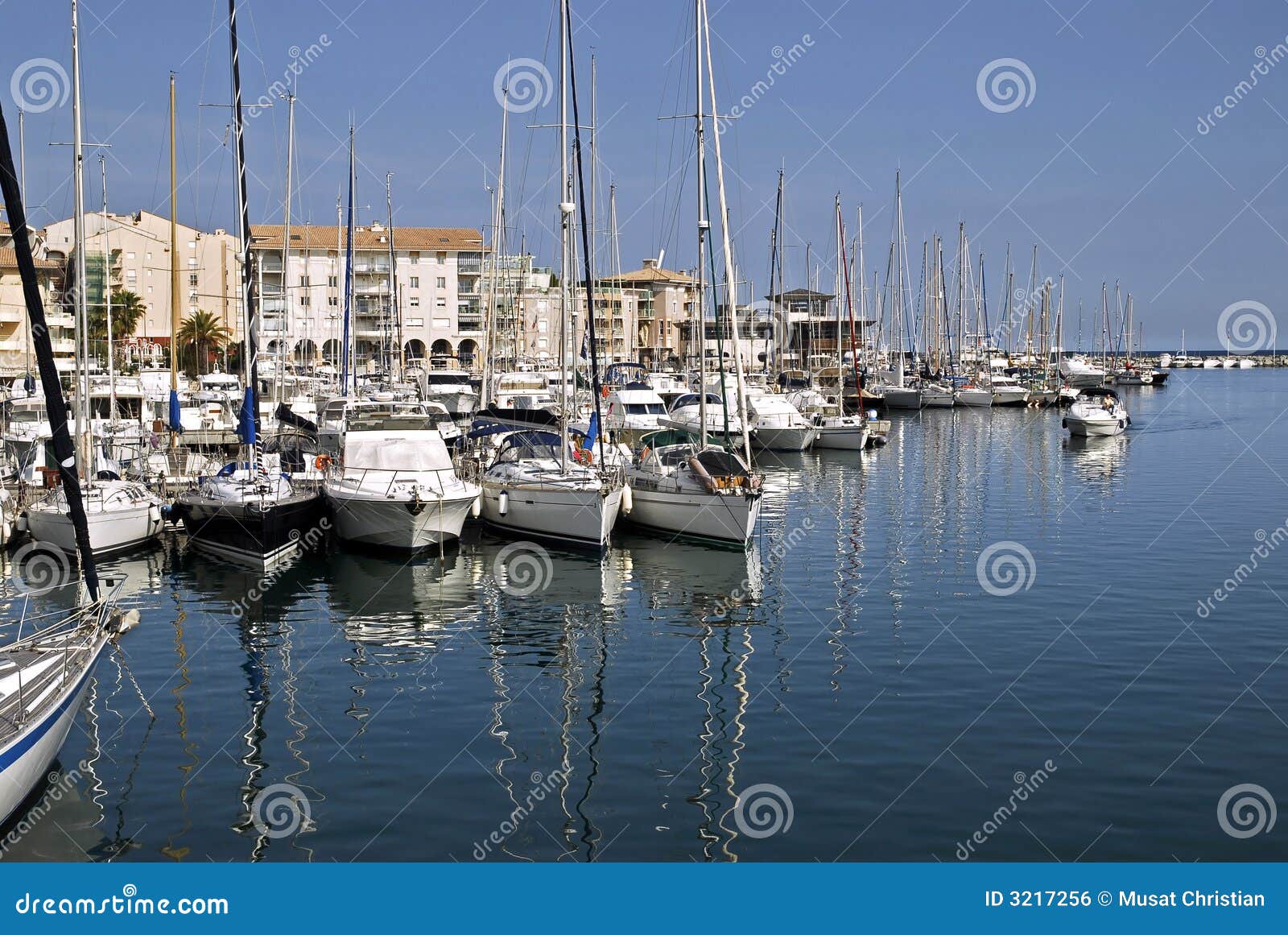 Port of Frejus stock photo. Image of europe, mast, french - 3217256