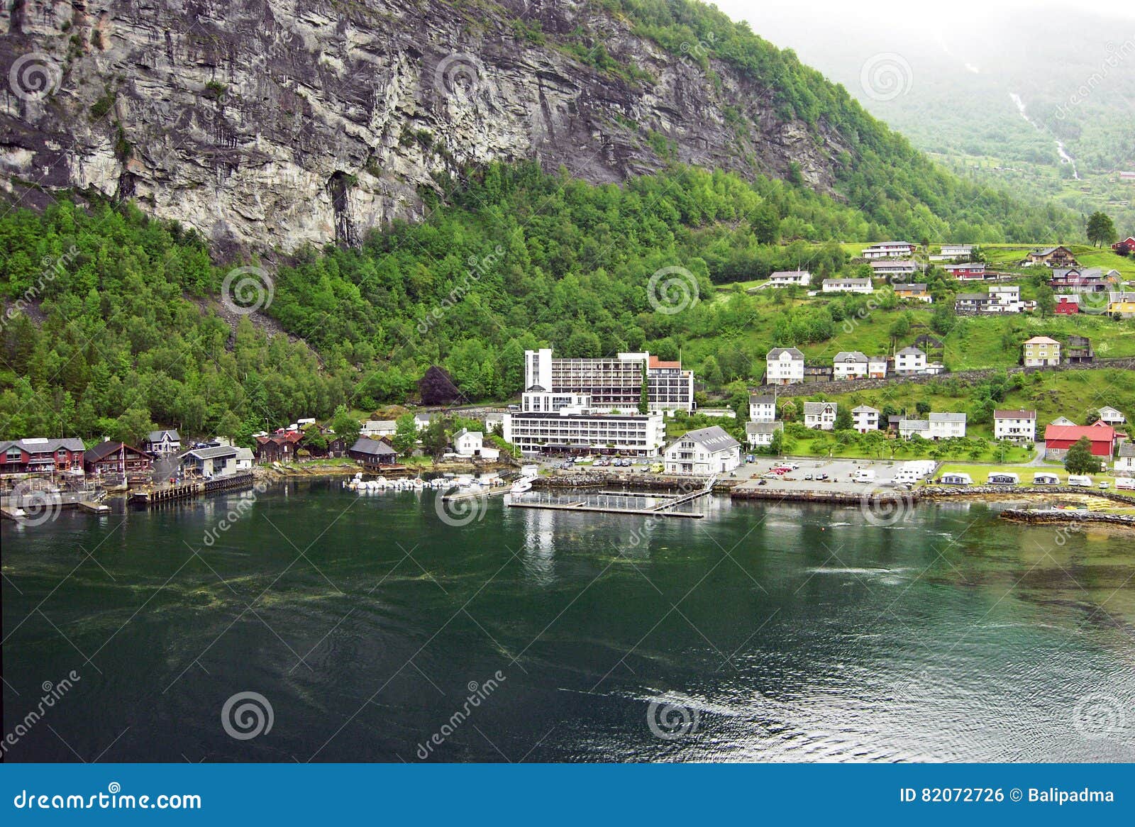 Port of Geiranger in Norway Stock Photo - Image of northern, jetty ...