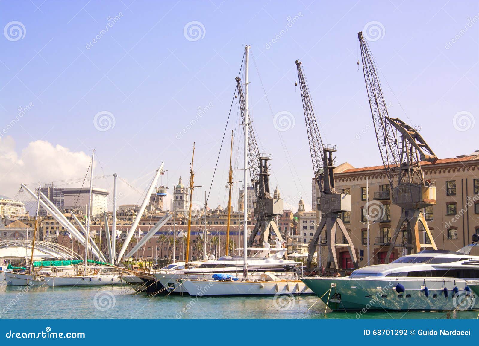 Port of genova editorial photography. Image of colorful - 68701292