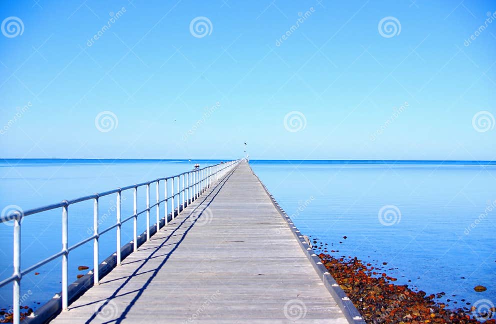 Port Germein Jetty stock photo. Image of glassy, tourism - 10545380