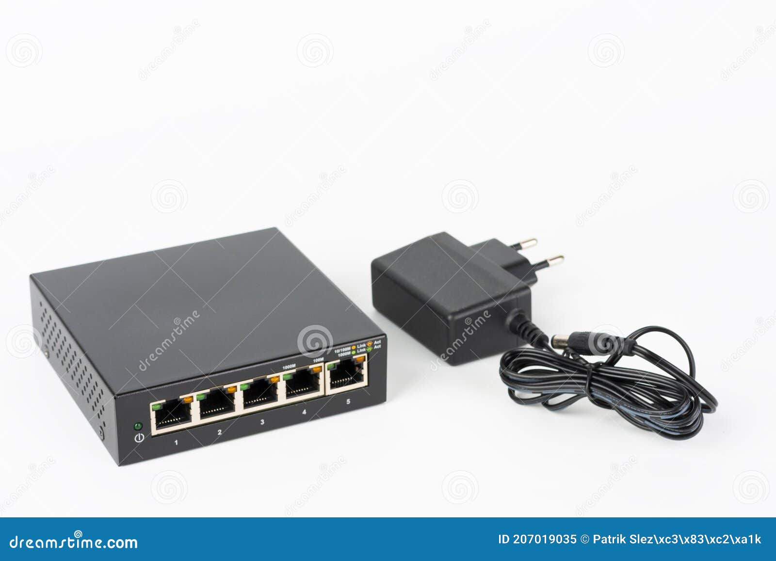 5-port Gigabit Desktop Switch, Power Cable. Components To Create a Fast ...