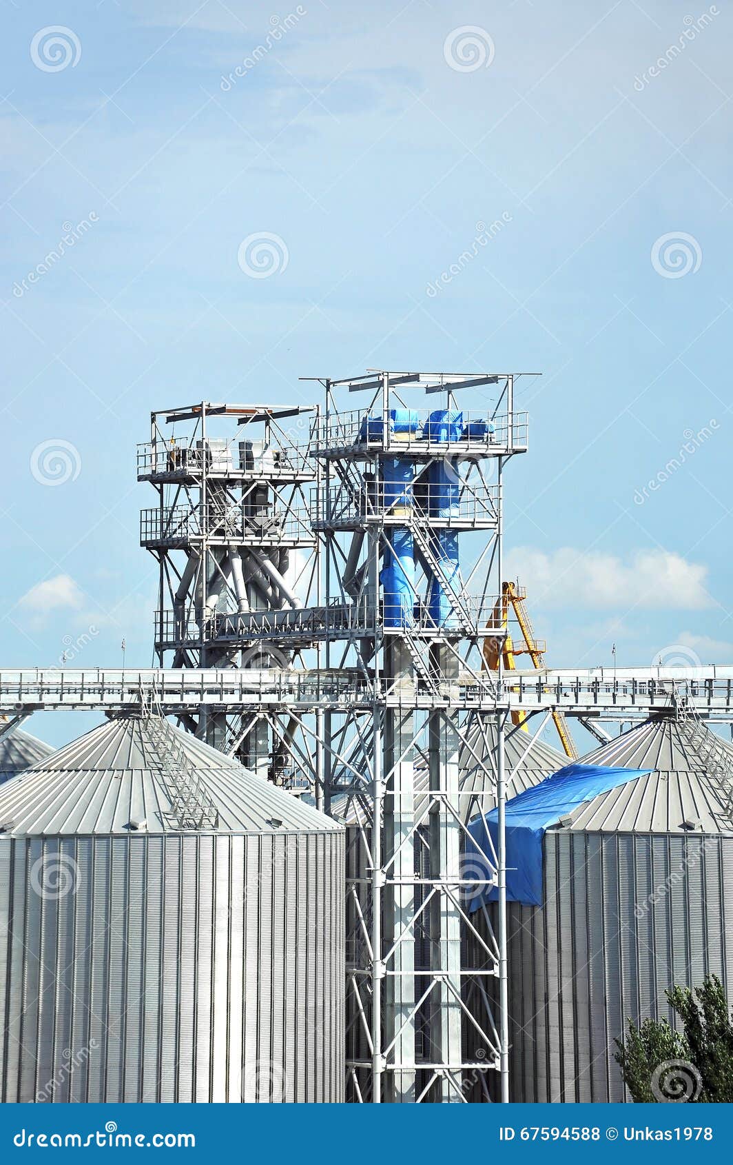 Port grain dryer stock photo. Image of harbor, device - 67594588