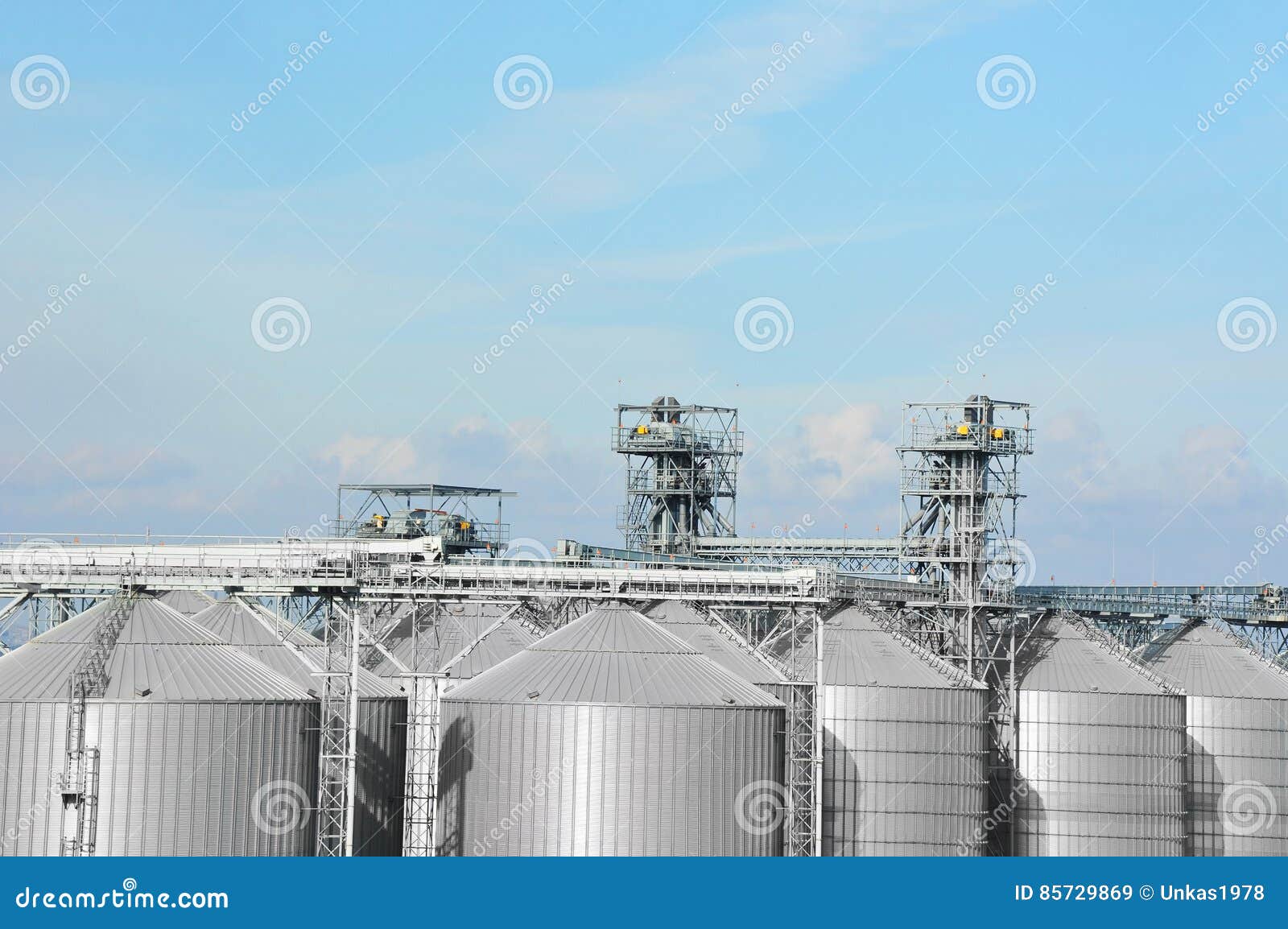 Port grain dryer stock image. Image of equipment, metal - 85729869