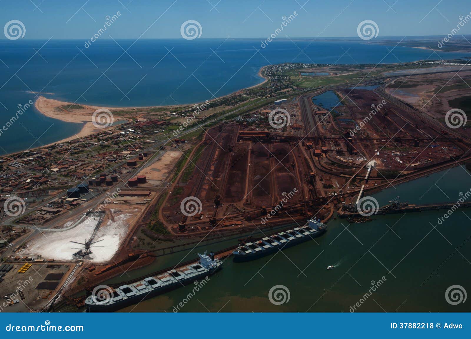 Port Hedland - Australia stock photo. Image of port, shipping - 37882218