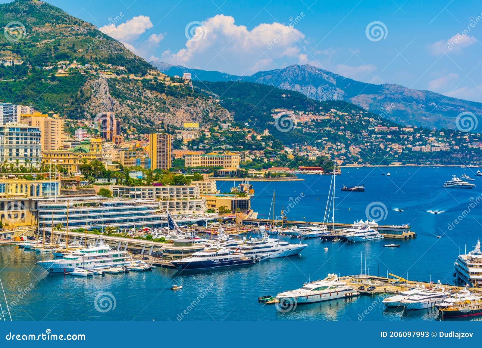Port Hercule in Monaco stock image. Image of tourism - 206097993