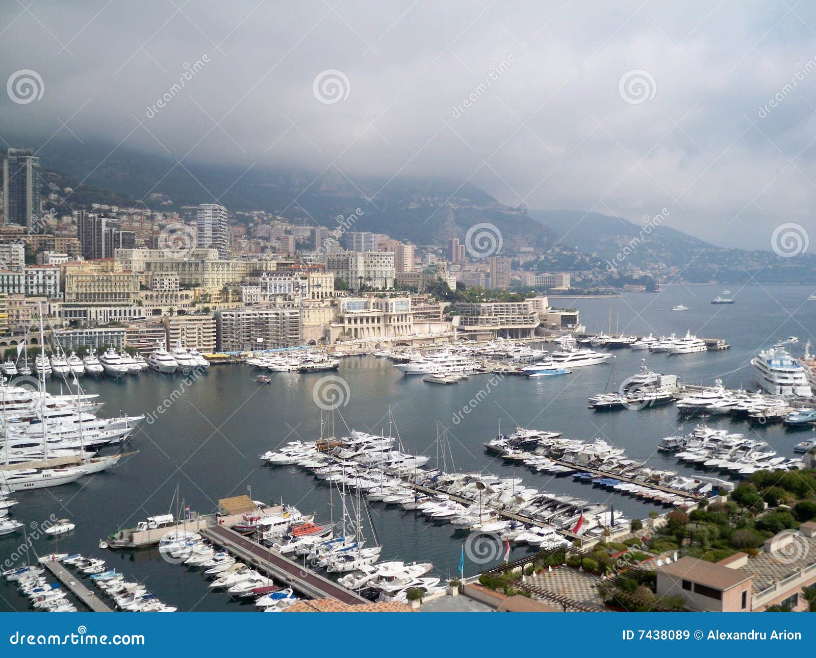 Port Hercule in Monaco stock image. Image of marina, monaco - 7438089