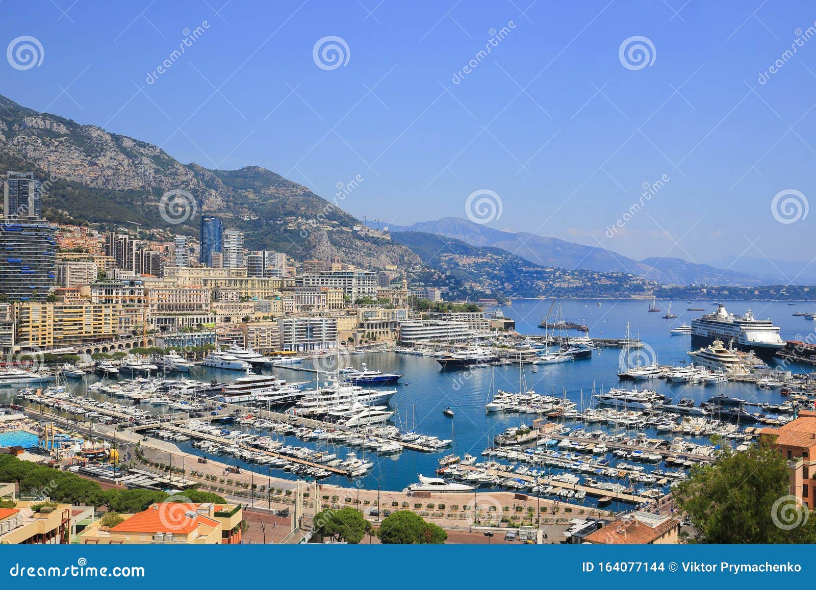 Port Hercules in Monaco stock photo. Image of landscape - 164077144